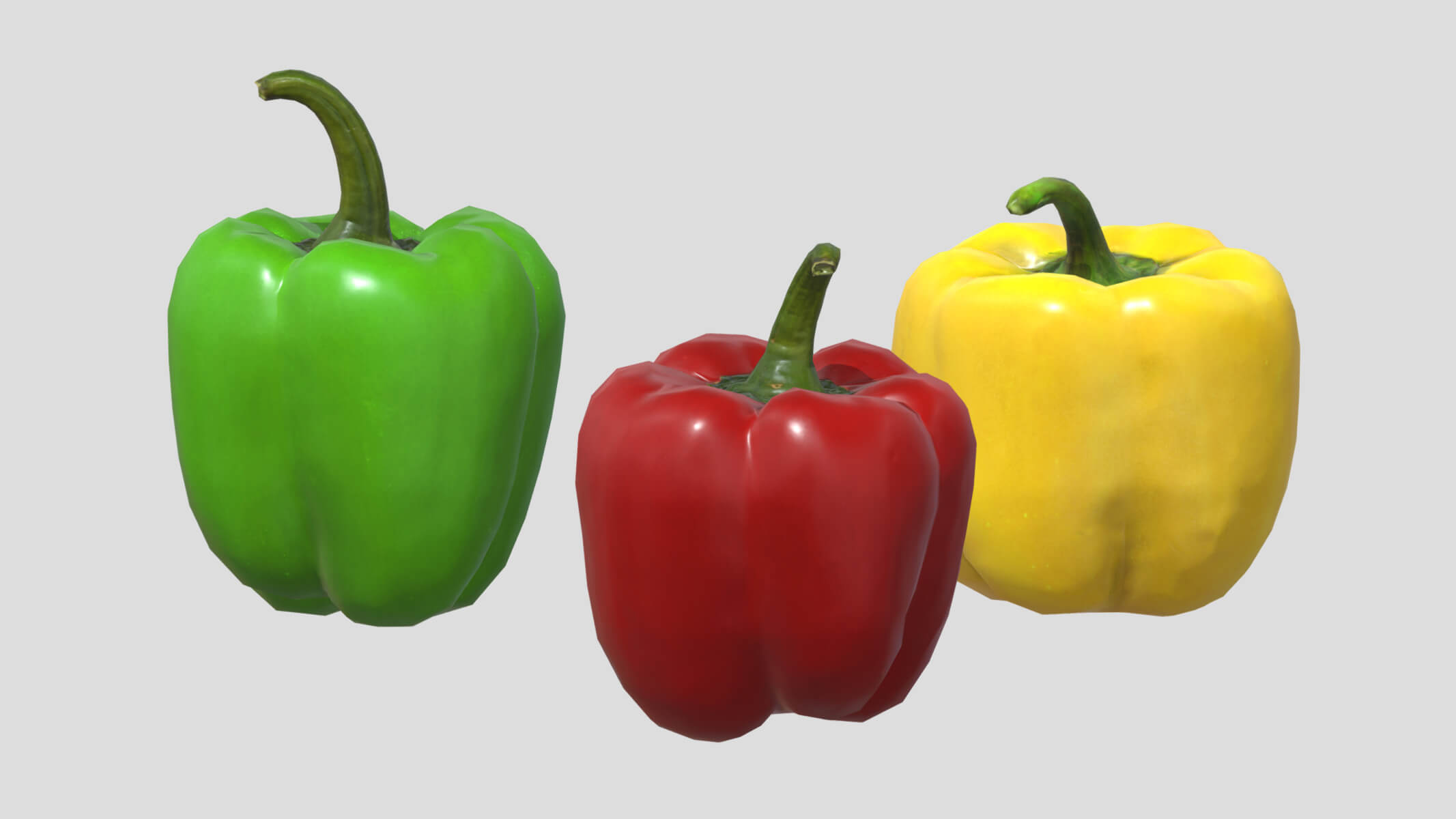 Capsicum Low Poly - 3D Model by frezzy