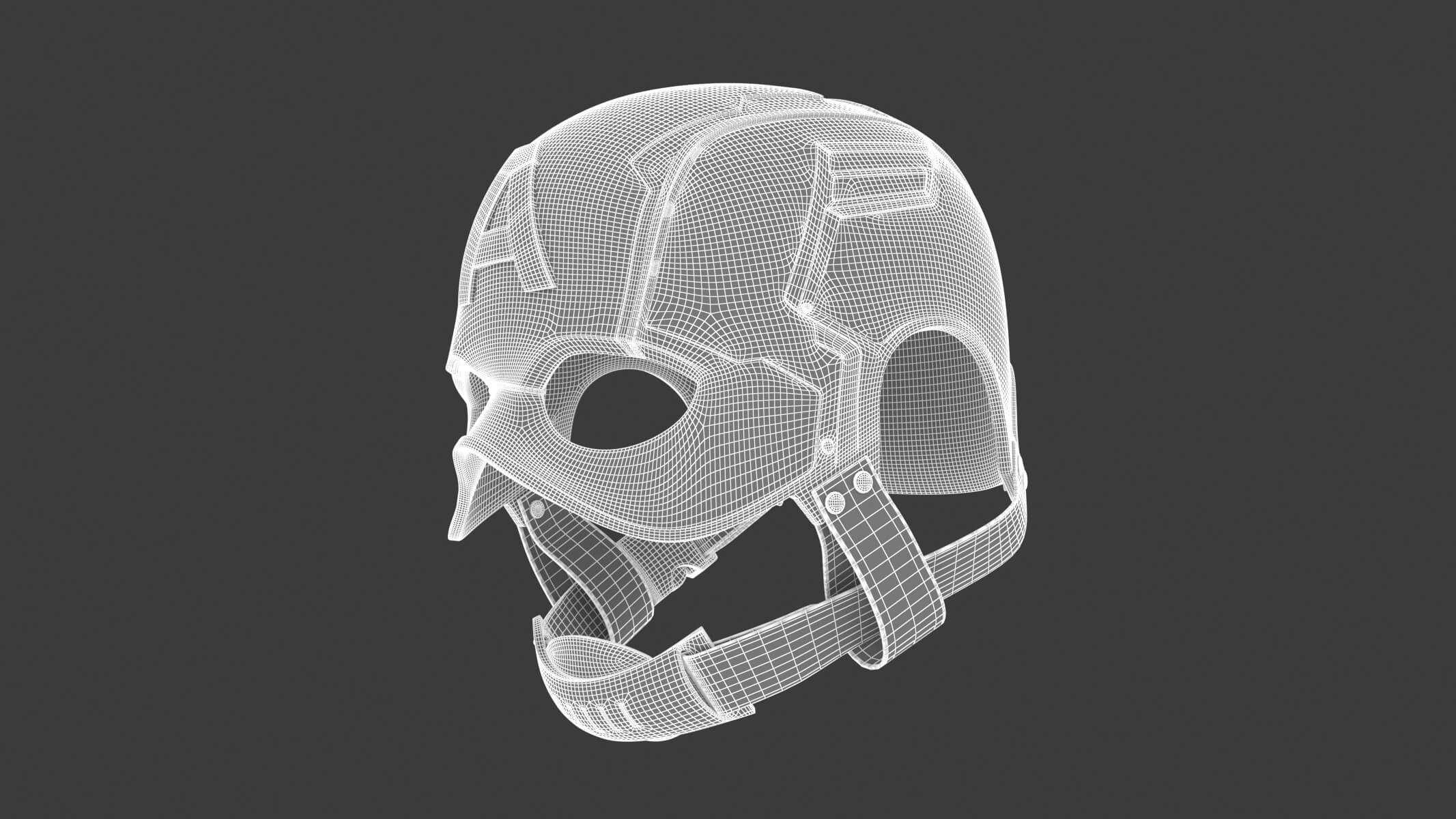 Captain America Helmet - 3D Model by frezzy