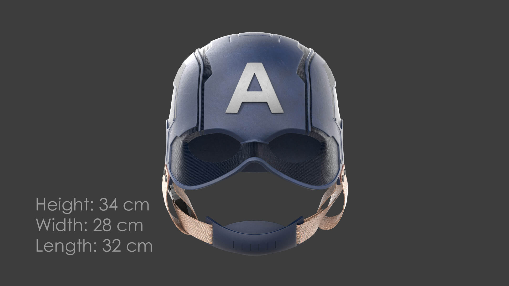 Captain America Helmet - 3D Model by frezzy