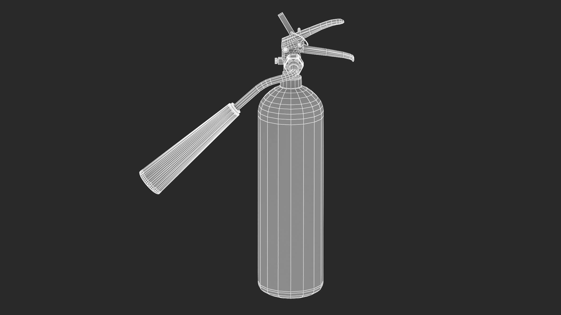Carbon Dioxide Fire Extinguisher - 3D Model by frezzy