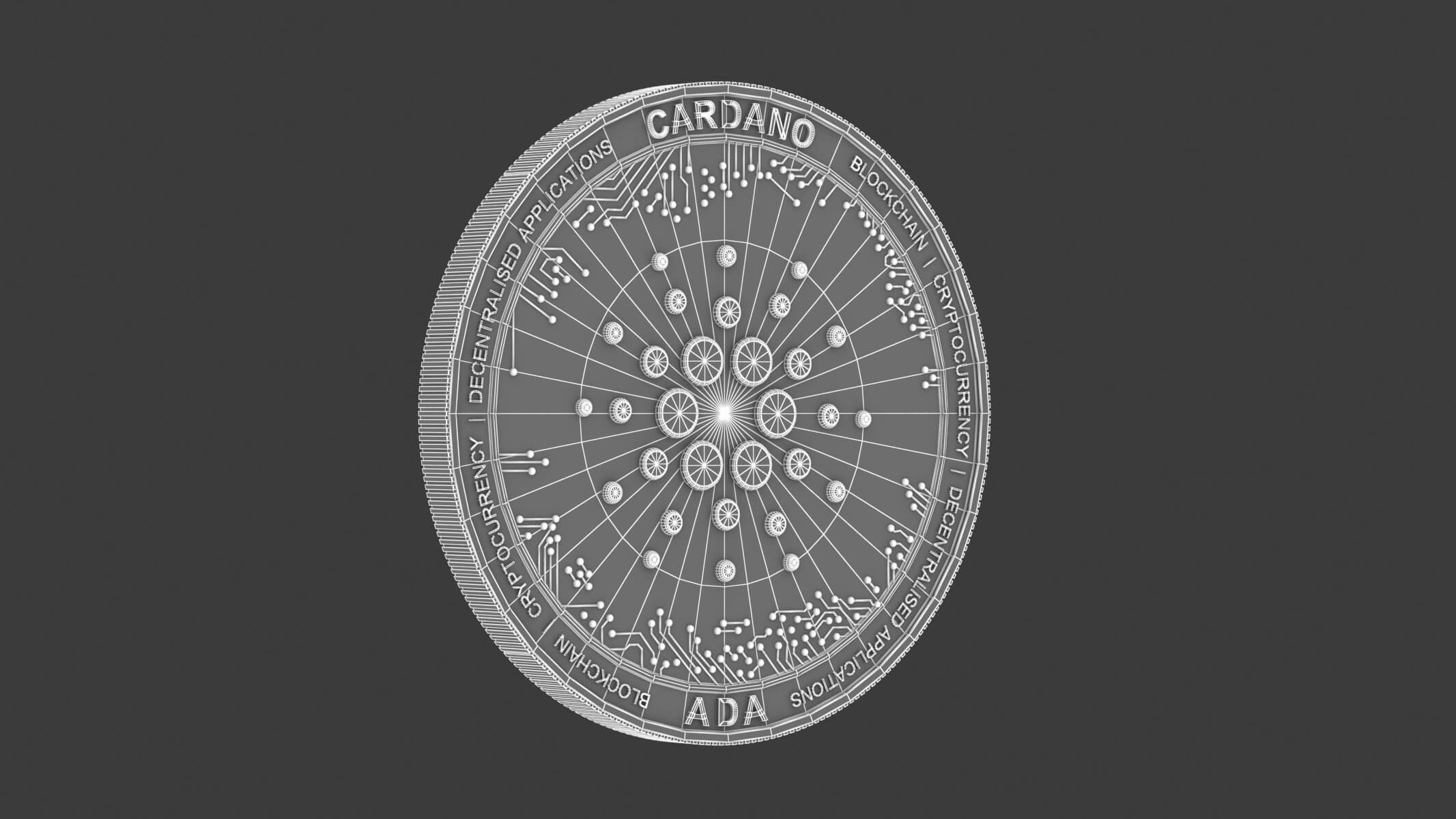 Cardano Coin - 3D Model by frezzy