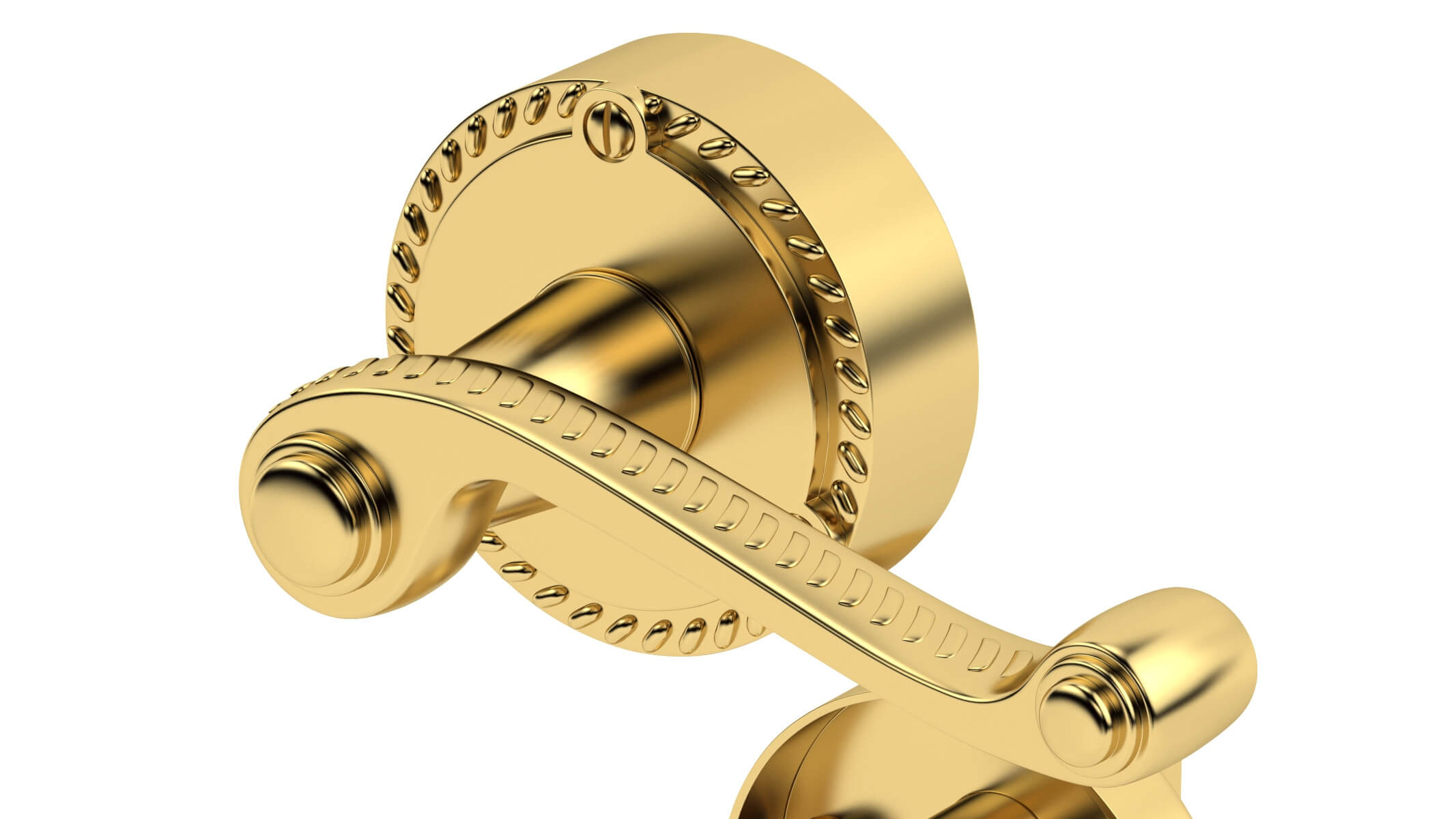 Carlisle Brass Georgian Door Handle Brass - 3D Model by frezzy