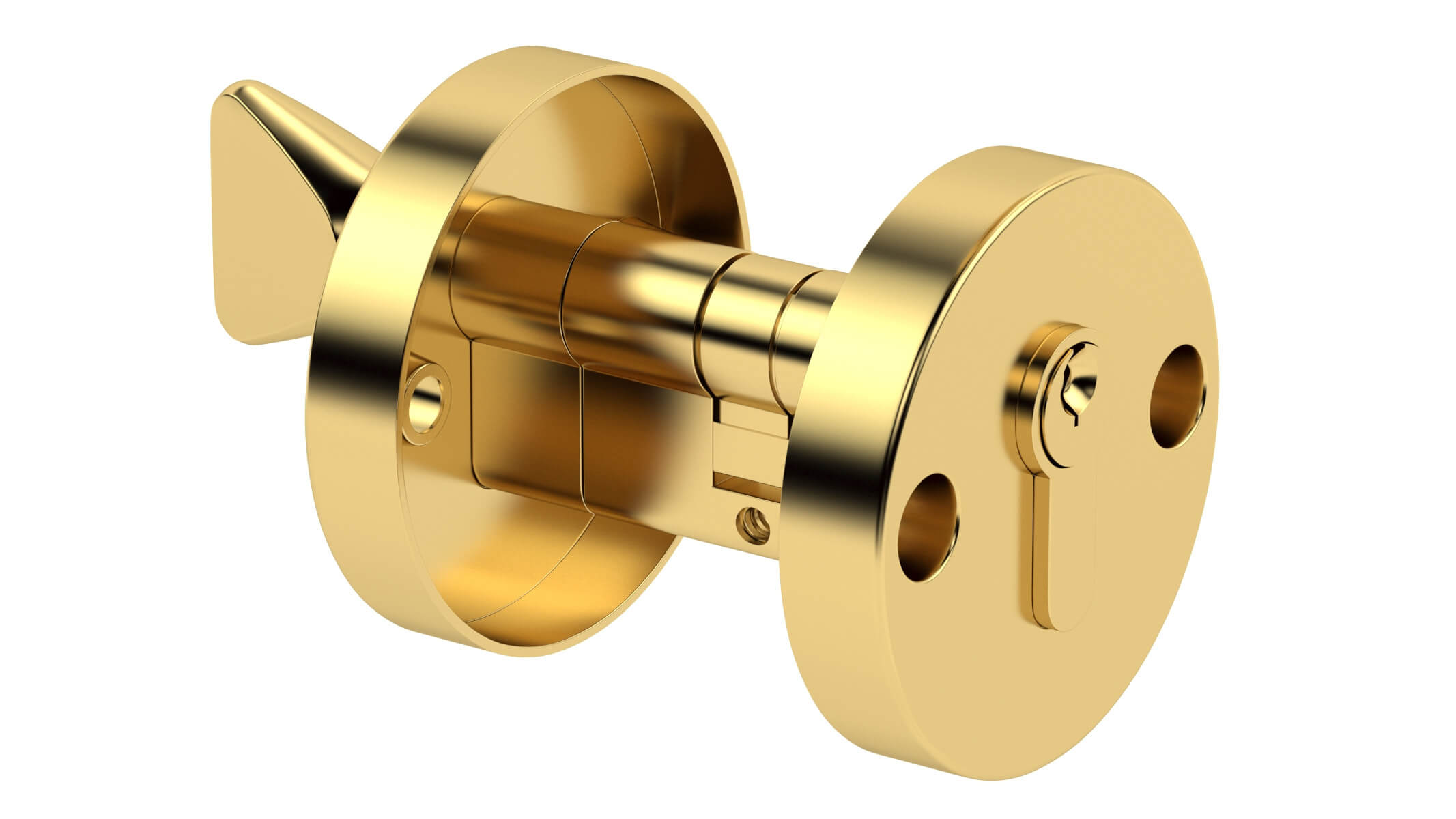 Carlisle Brass Georgian Door Handle Brass - 3D Model by frezzy