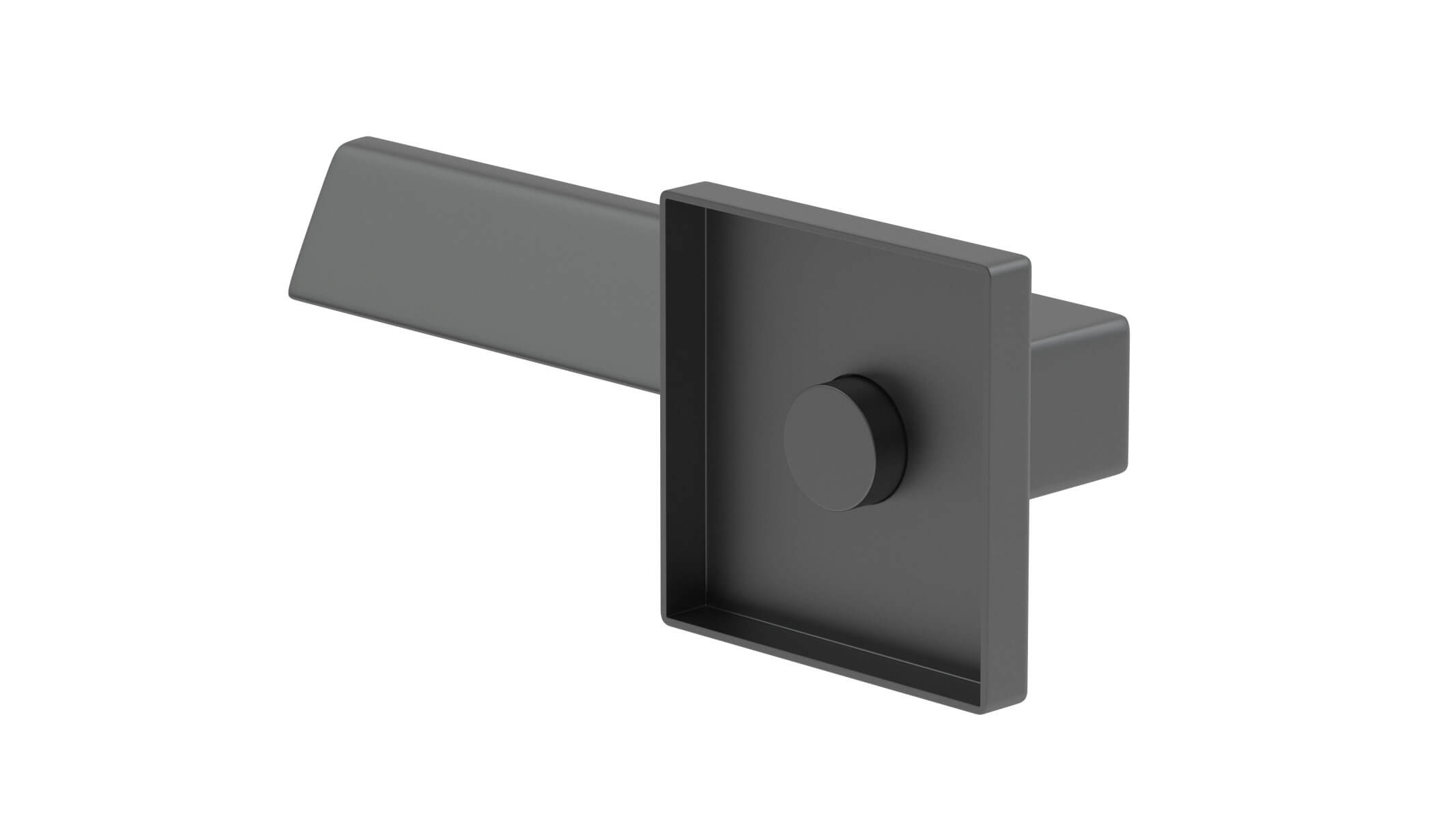 Carlisle Brass Manital Flash Door Handle Matt Black - 3D Model by frezzy