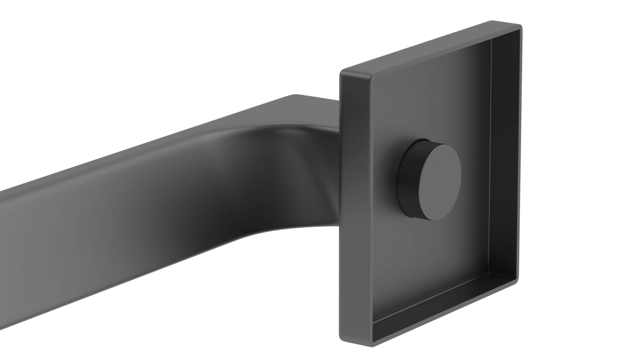 Carlisle Brass Manital Flash Door Handle Matt Black - 3D Model by frezzy