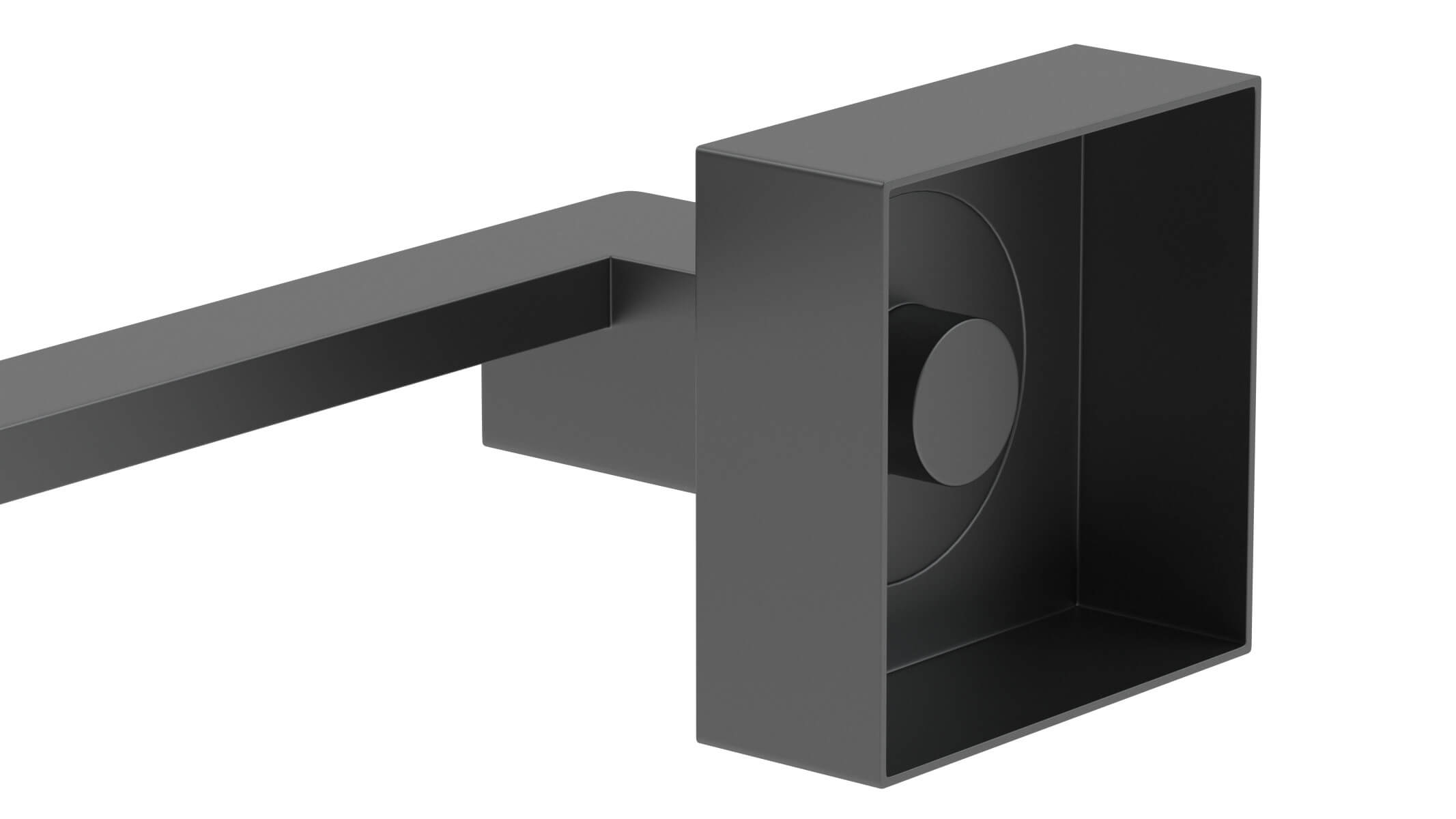 Carlisle Brass Serozzetta Equi Door Handle Matt Black - 3D Model by frezzy