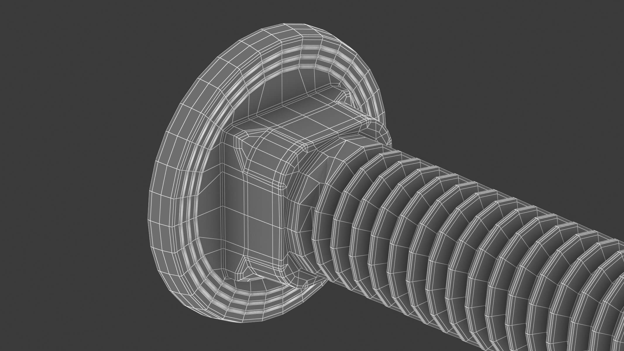 Carriage Bolt - 3D Model by frezzy