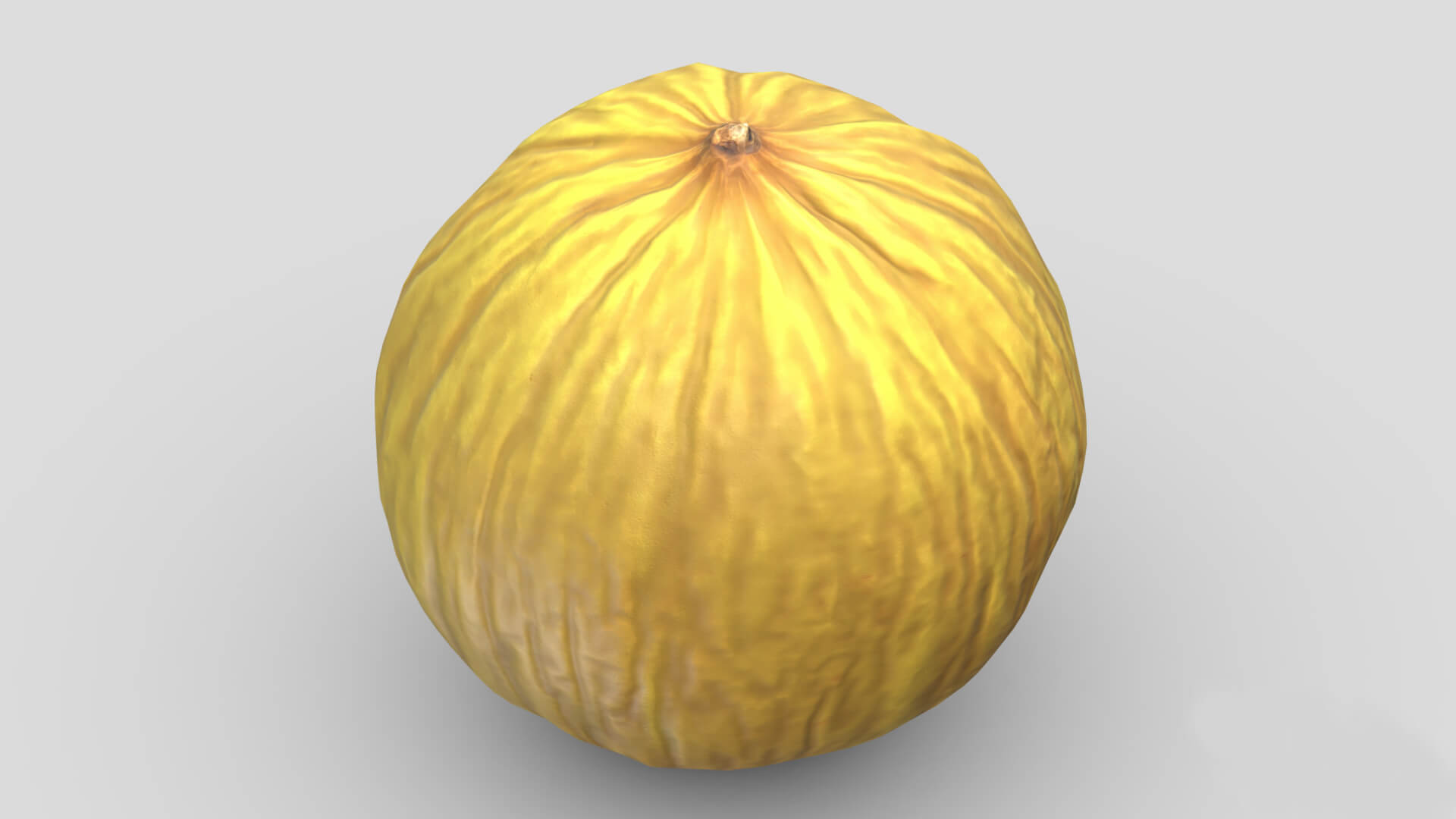 Casaba Melon Low Poly - 3D Model by frezzy