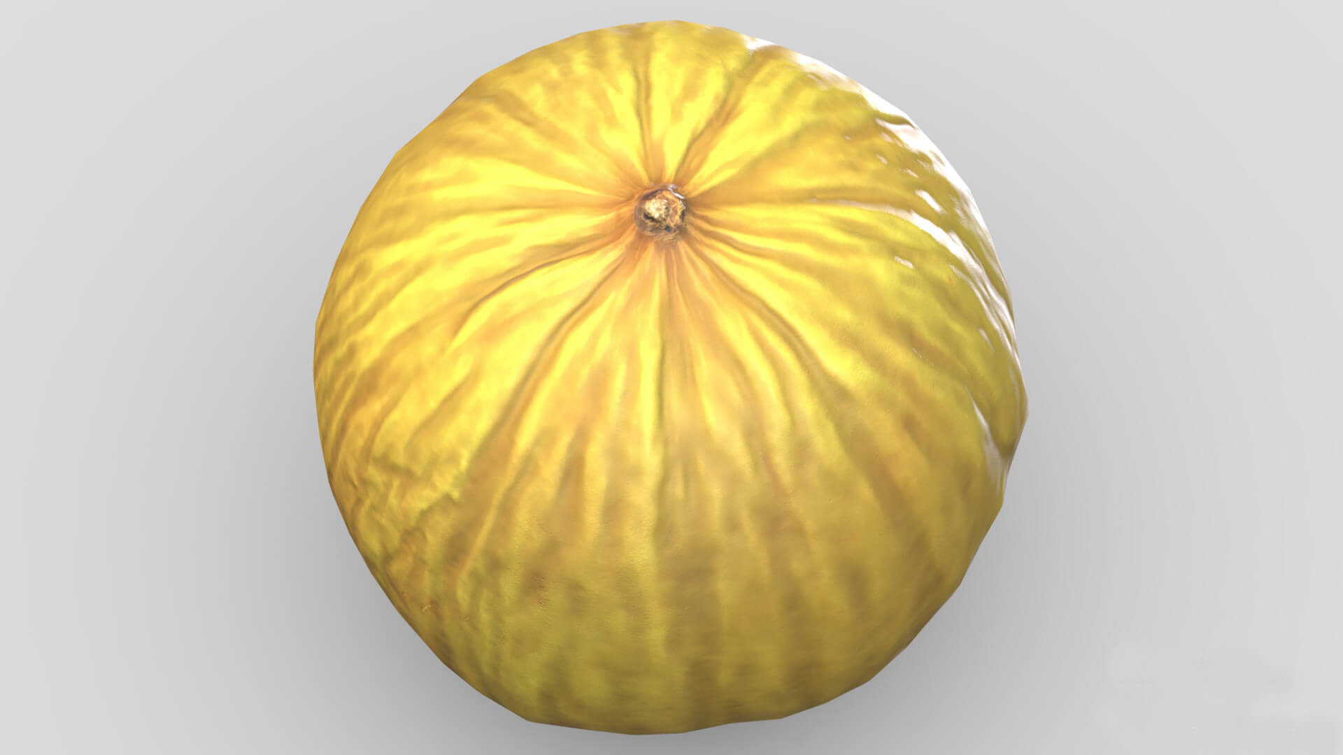 Casaba Melon Low Poly - 3D Model by frezzy