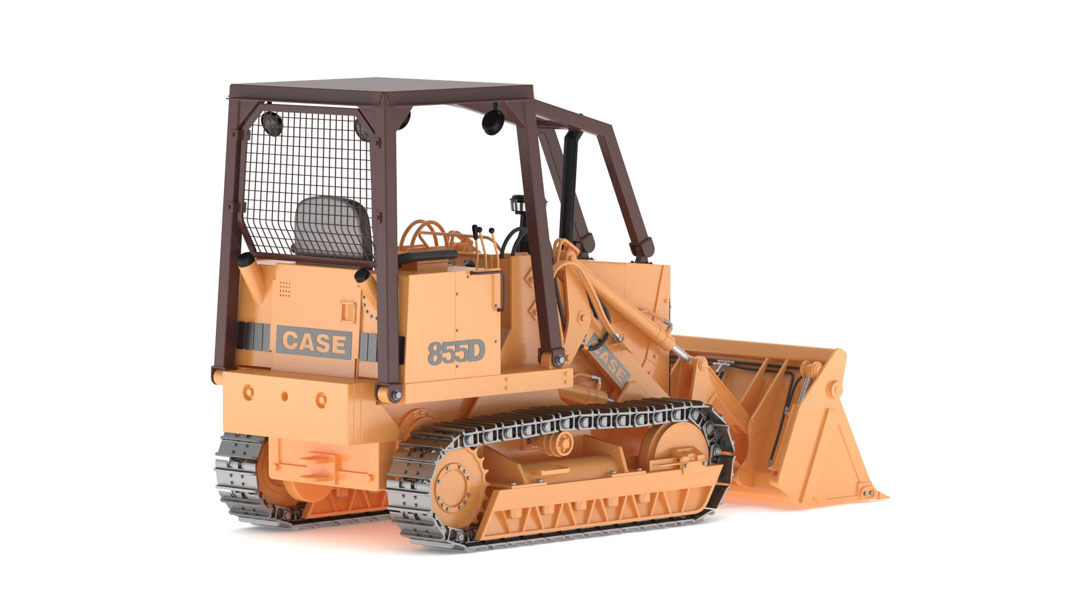 Case 855D Crawler Loaders - 3D Model by frezzy
