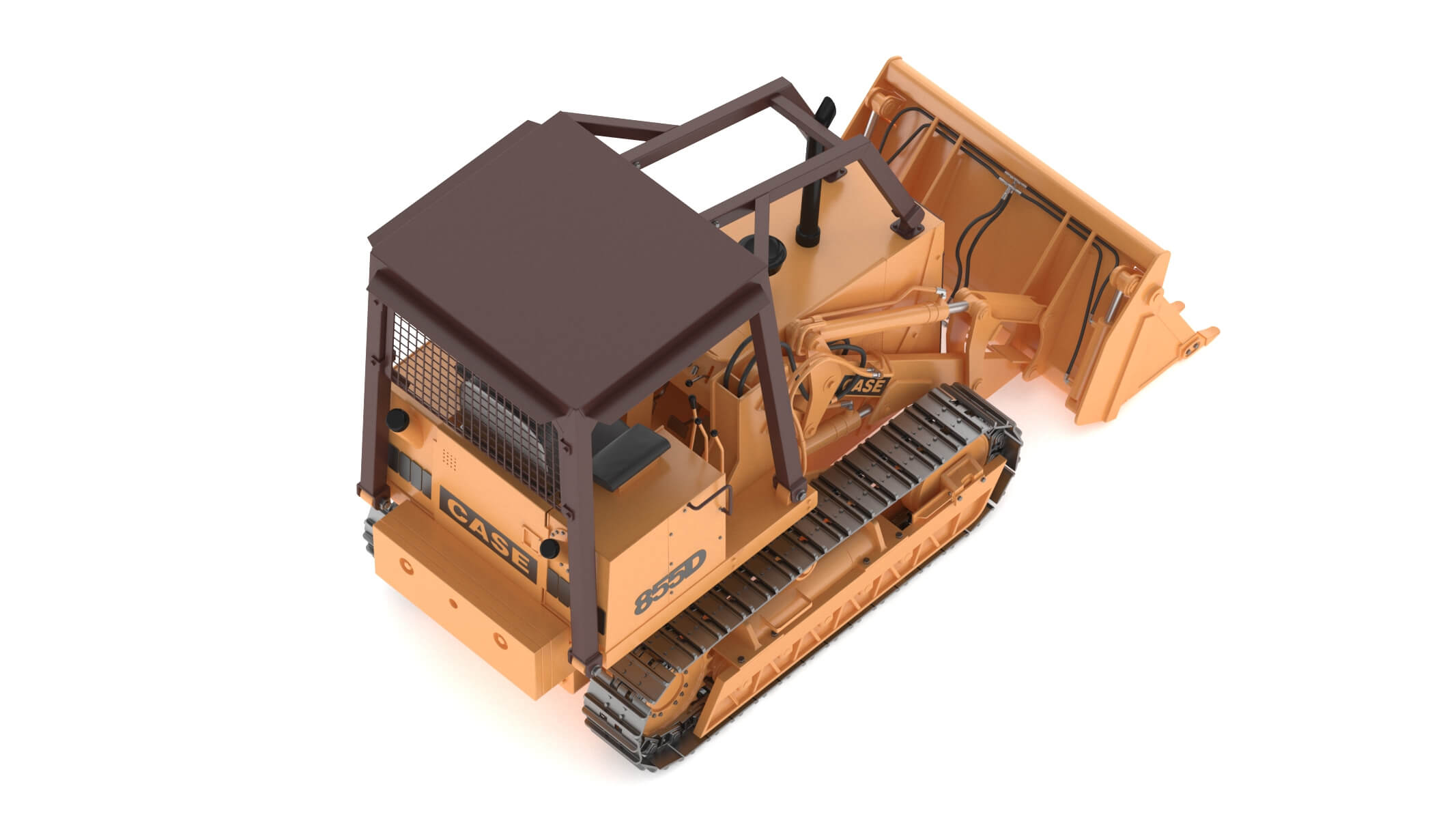 Case 855D Crawler Loaders - 3D Model by frezzy