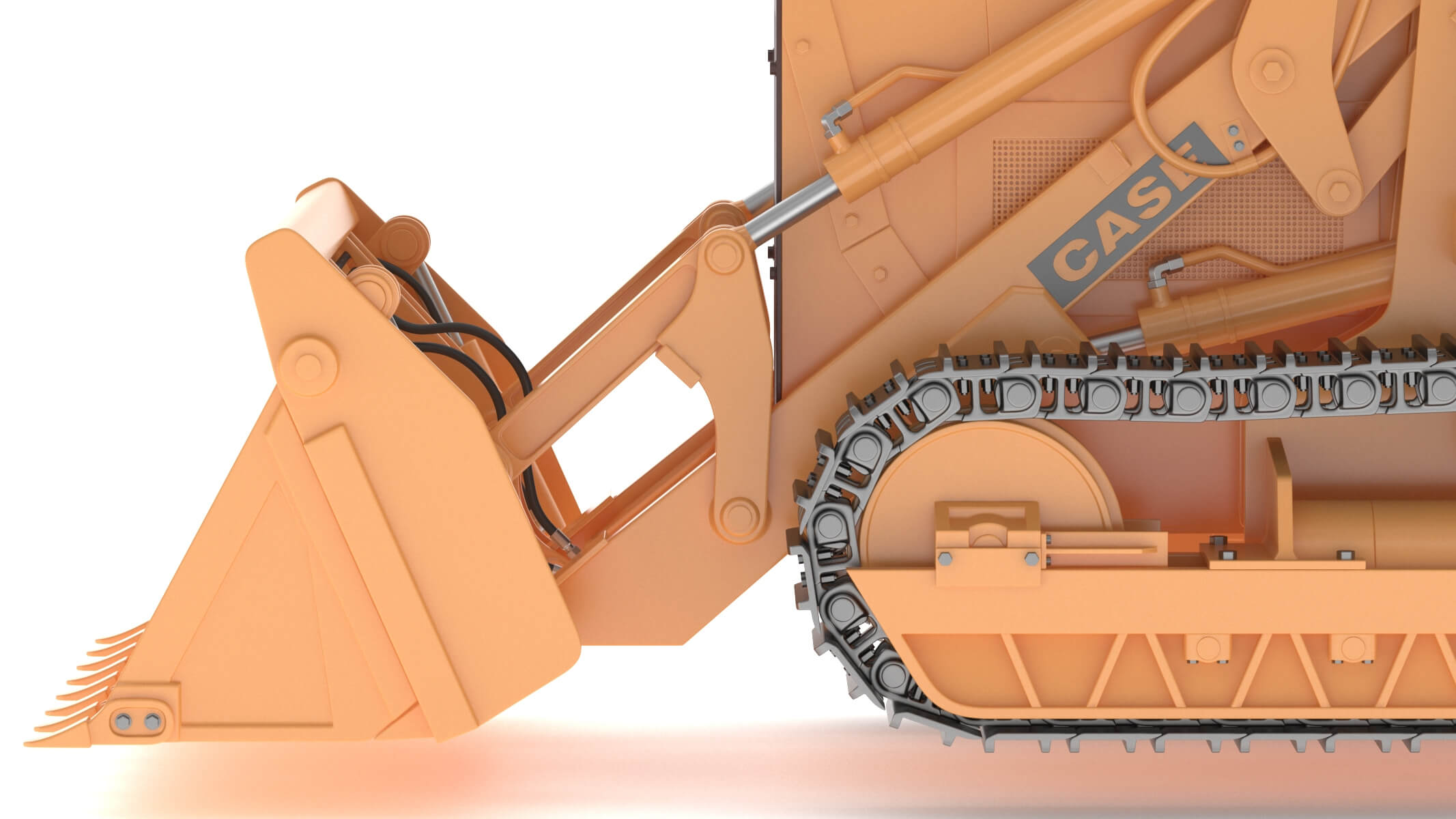 Case 855D Crawler Loaders - 3D Model by frezzy