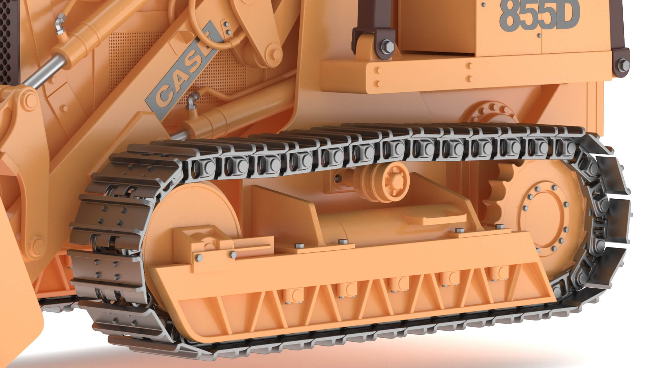 Case 855D Crawler Loaders - 3D Model by frezzy