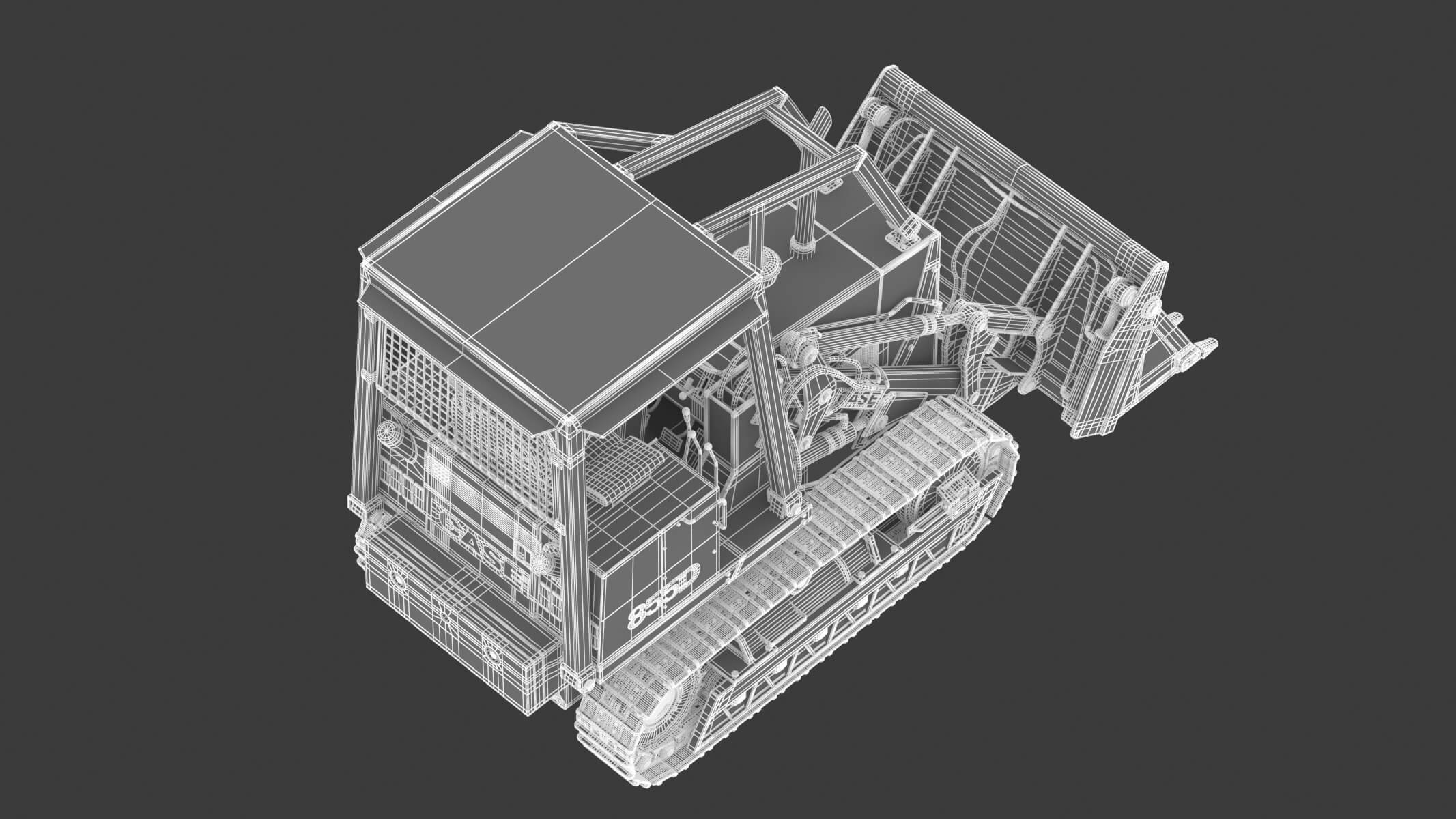 Case 855D Crawler Loaders - 3D Model by frezzy