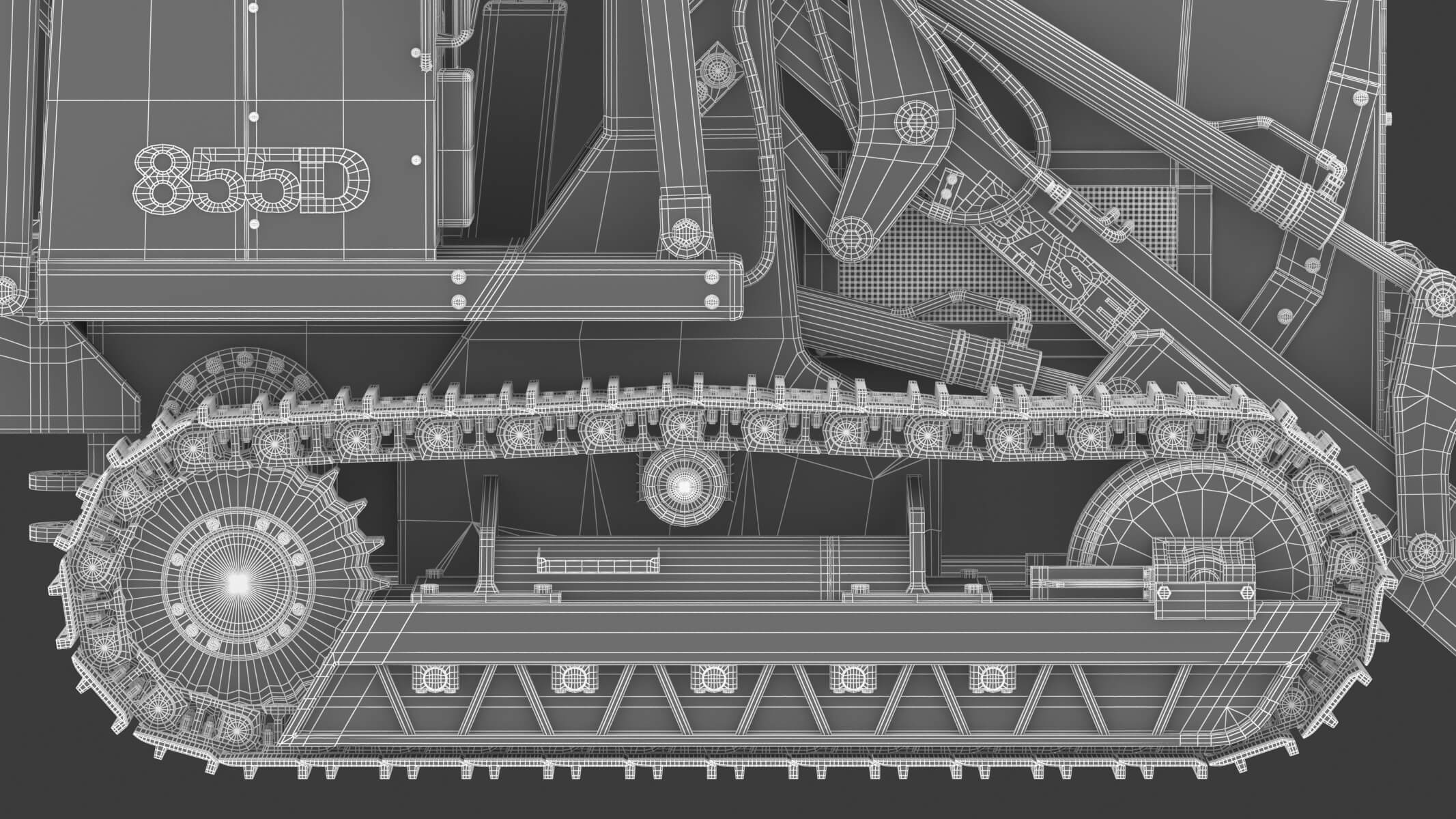Case 855D Crawler Loaders - 3D Model by frezzy