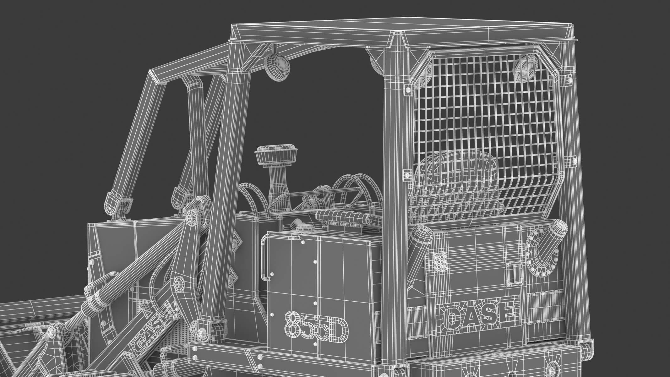 Case 855D Crawler Loaders - 3D Model by frezzy