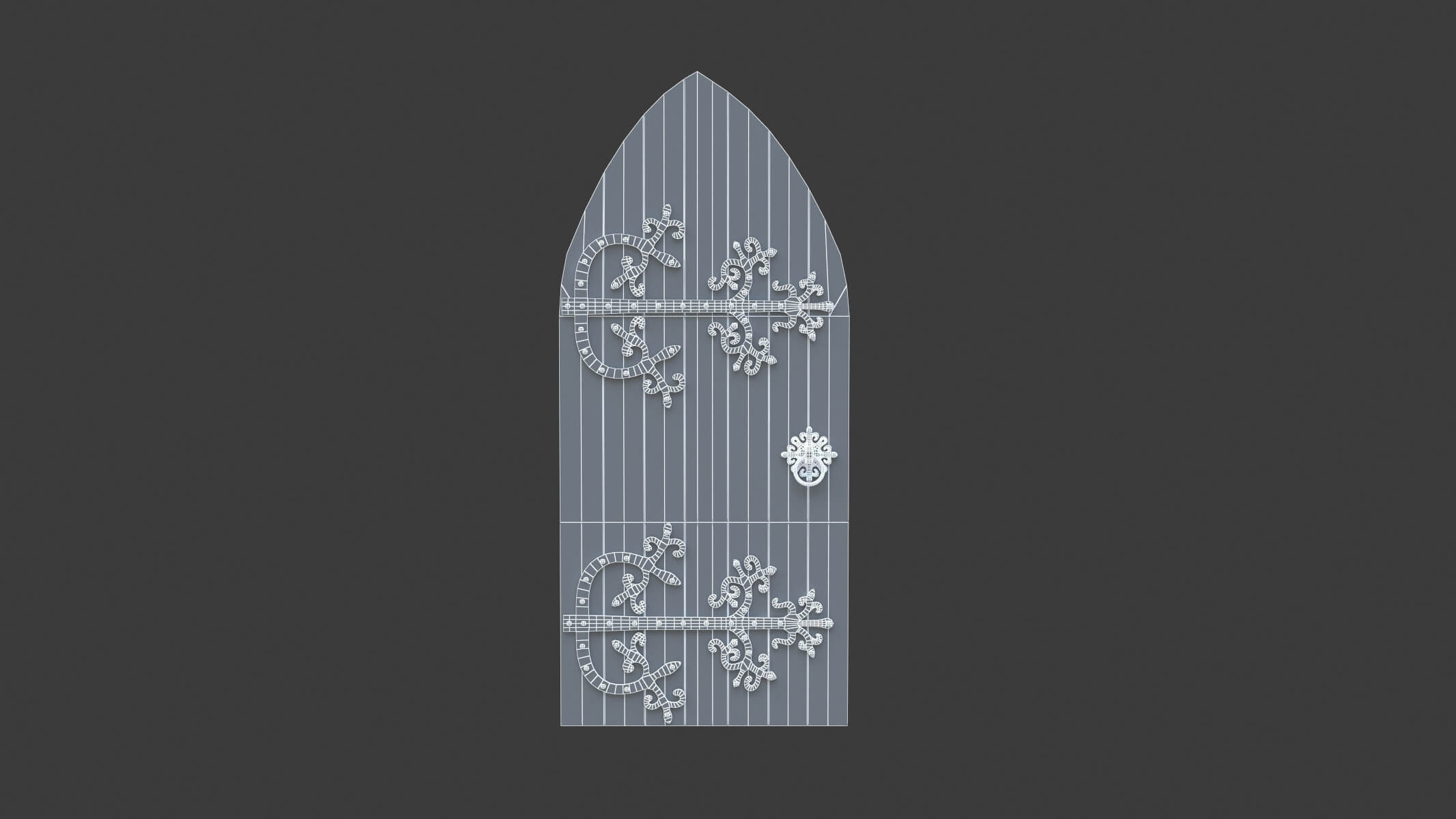 Castle Door 01 - 3D Model by frezzy