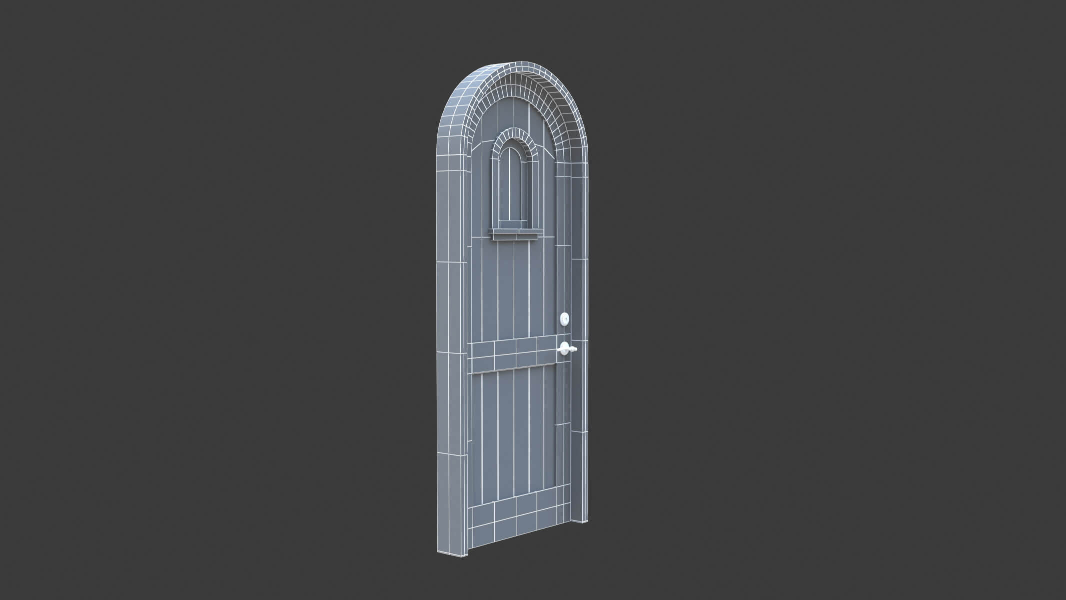 Castle Door 02 - 3D Model by frezzy