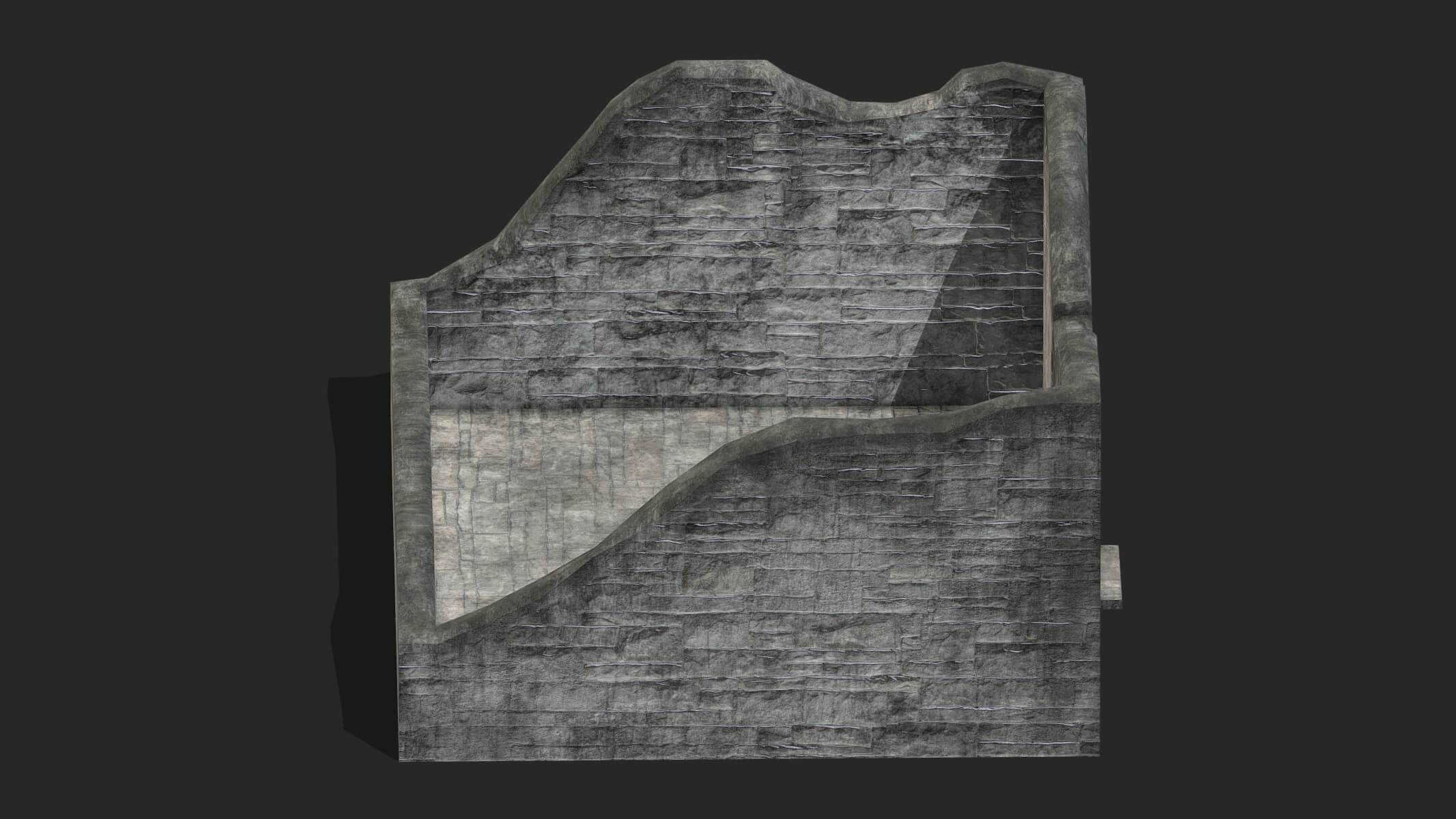 Castle Medieval Middle Ages 03 Low Poly - 3D Model by frezzy