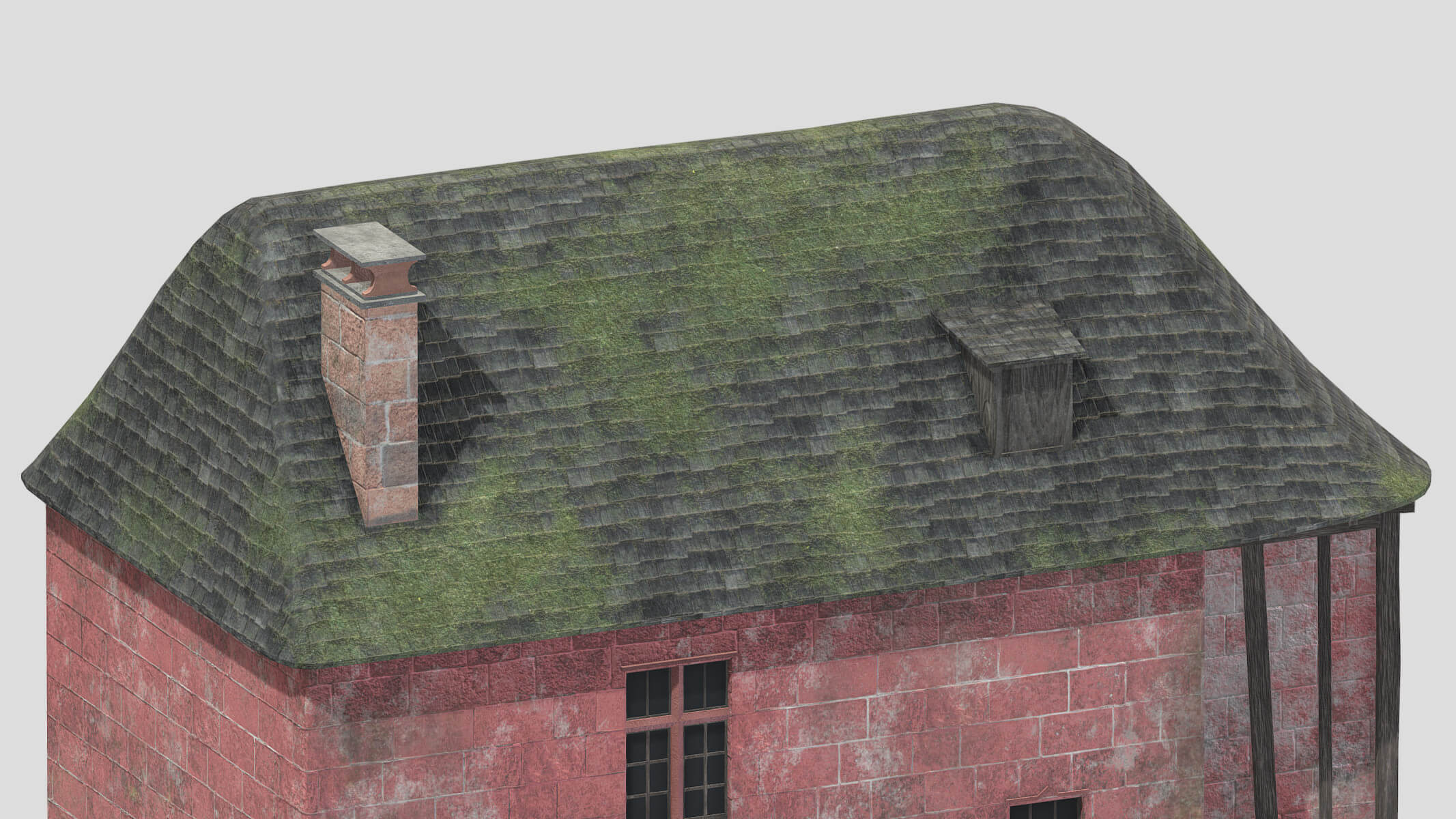 Castle Medieval Middle Ages 04 Low Poly - 3D Model by frezzy