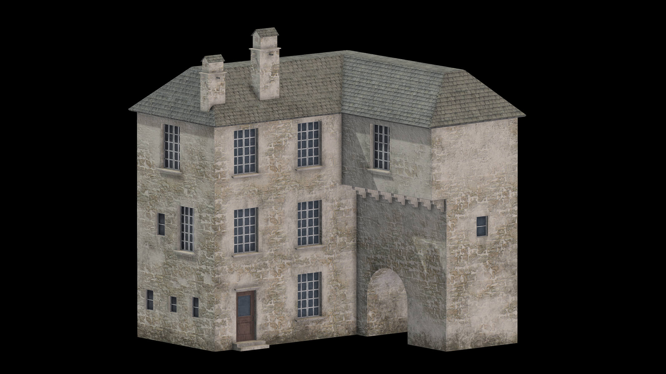 Castle Medieval Middle Ages 06 - 3D Model by frezzy
