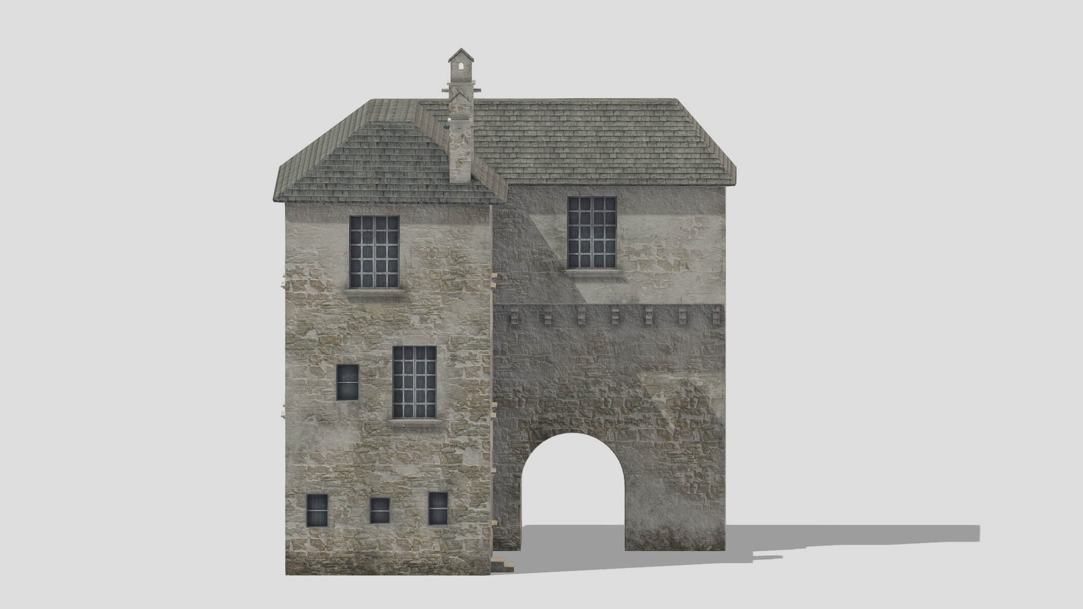 Castle Medieval Middle Ages 06 - 3D Model by frezzy