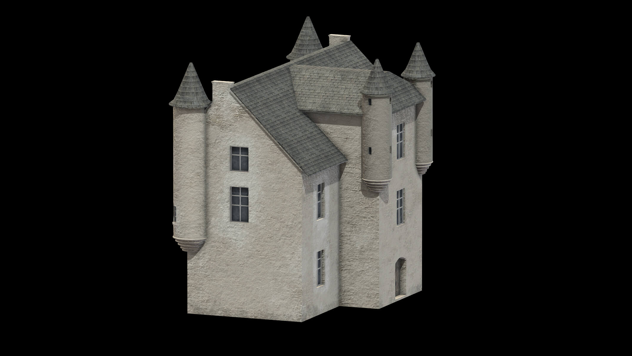 Castle Medieval Middle Ages 07 - 3D Model by frezzy