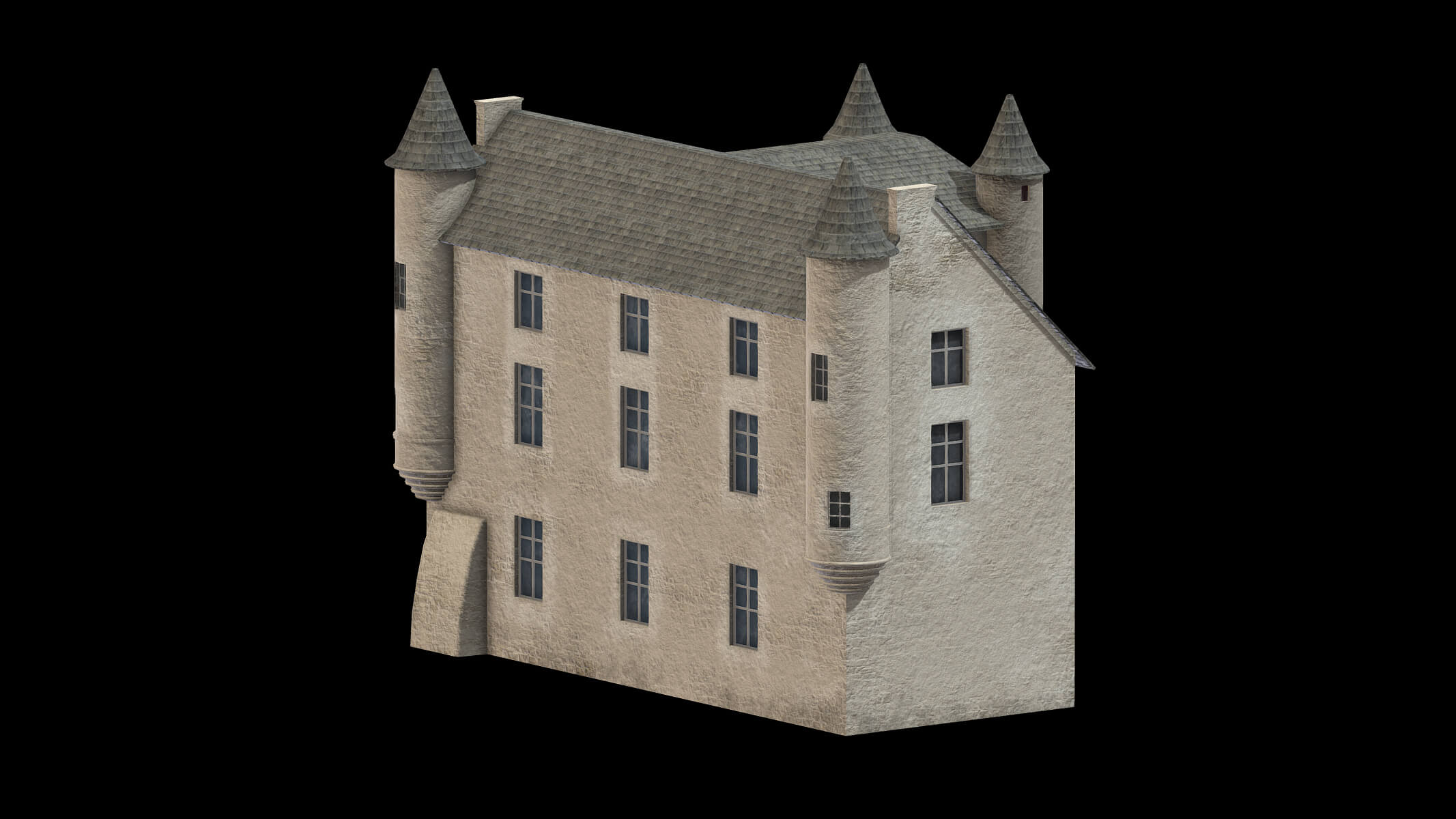 Castle Medieval Middle Ages 07 - 3D Model by frezzy