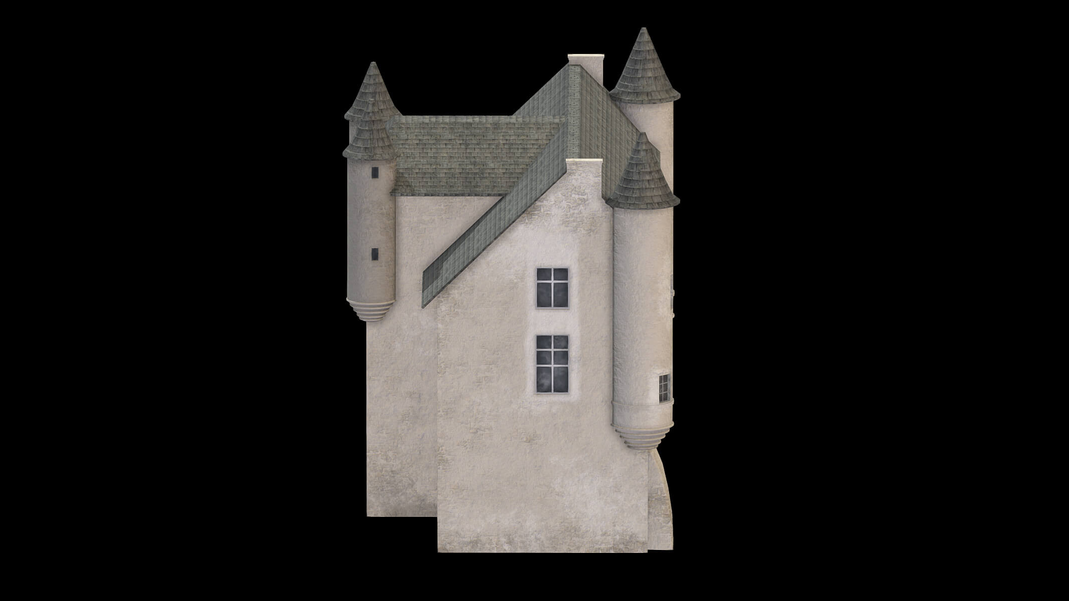 Castle Medieval Middle Ages 07 - 3D Model by frezzy