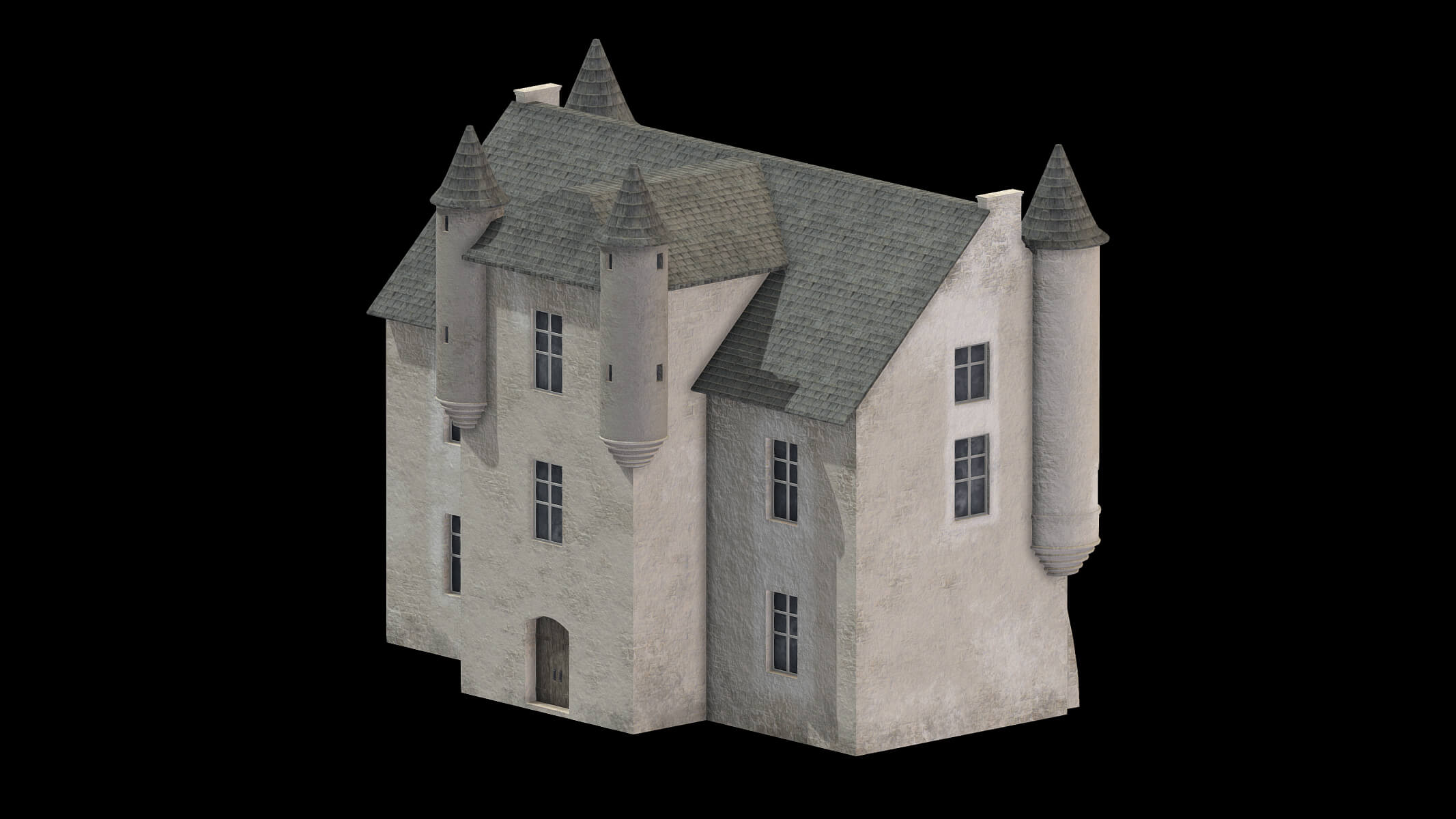Castle Medieval Middle Ages 07 - 3D Model by frezzy