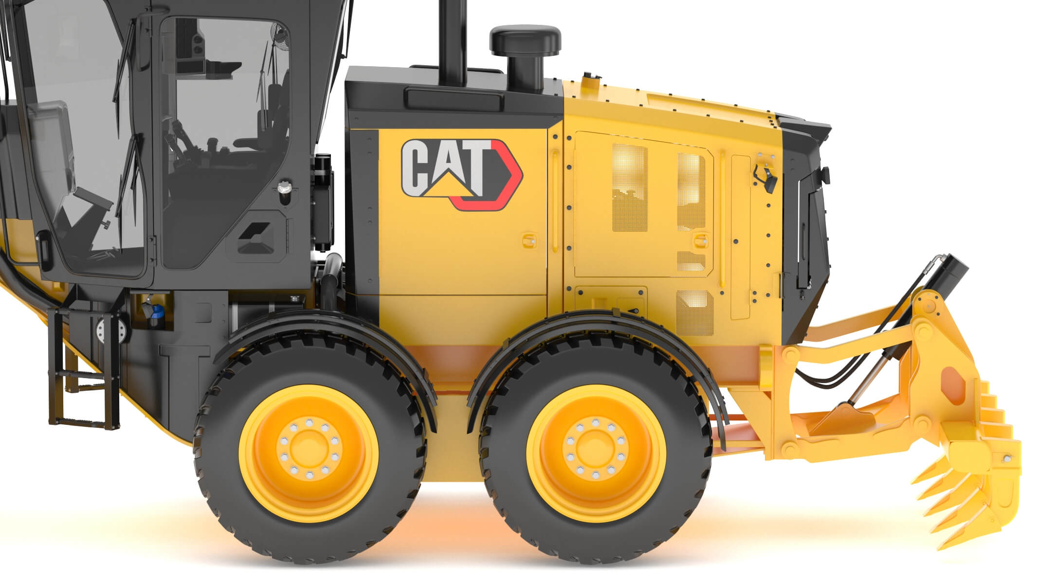 Cat 150 Motor Grader - 3D Model by frezzy