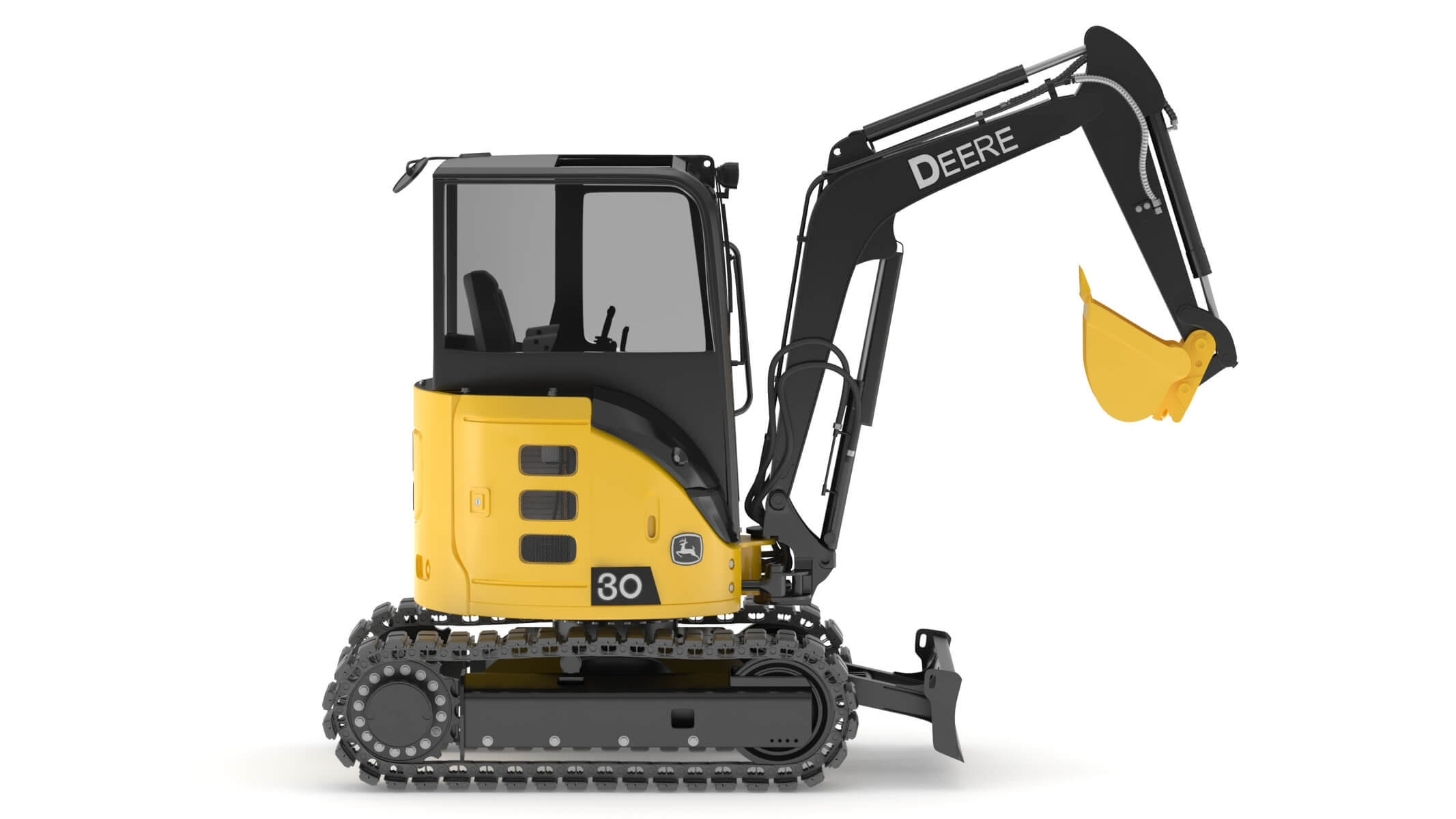 Cat 30 P-Tier Compact Excavator 3D Model by frezzy
