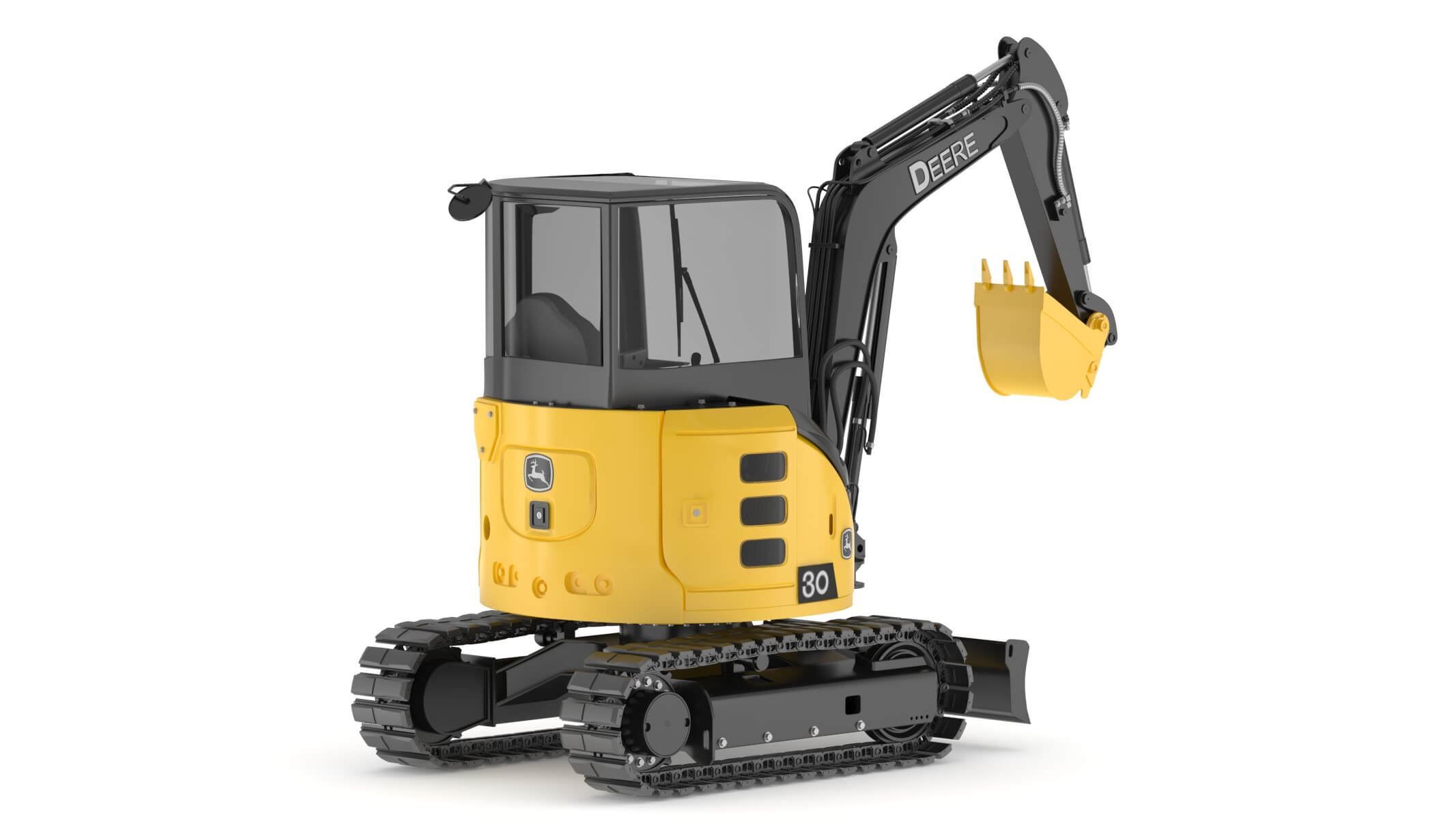 Cat 30 P-Tier Compact Excavator 3D Model by frezzy