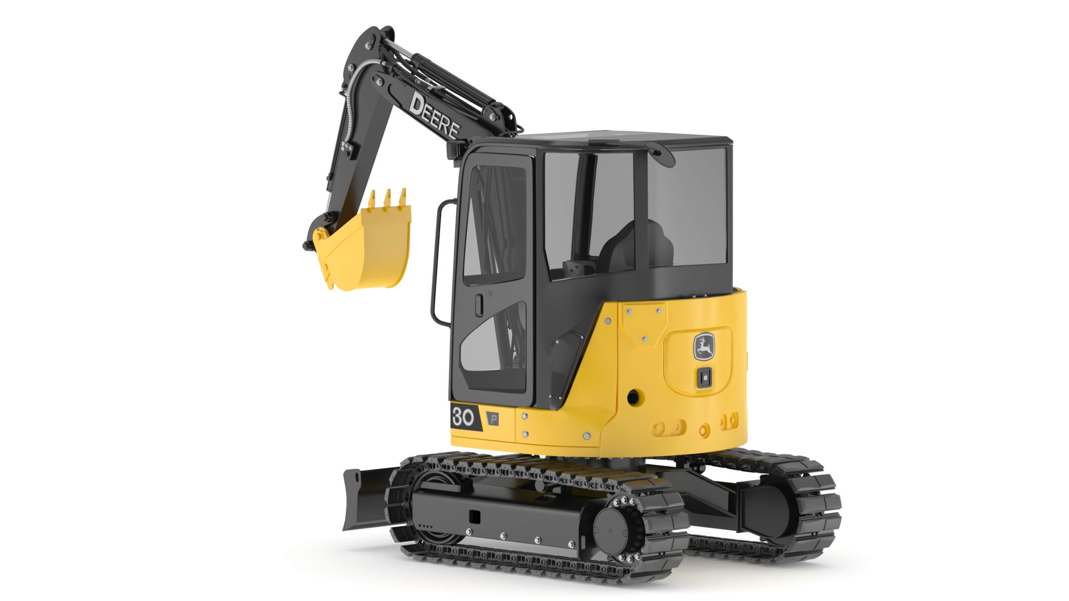 Cat 30 P-Tier Compact Excavator 3D Model by frezzy