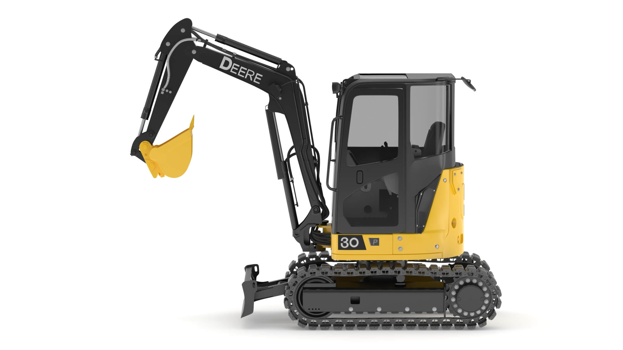 Cat 30 P-Tier Compact Excavator 3D Model by frezzy