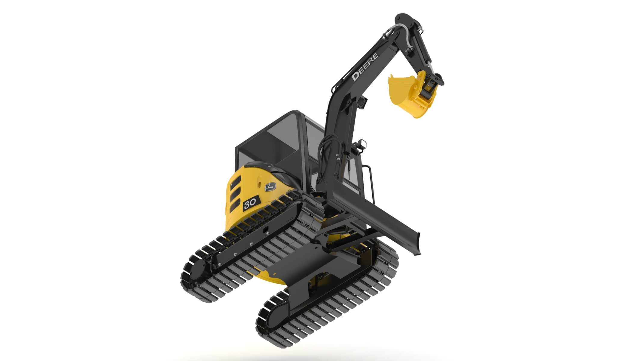 Cat 30 P-Tier Compact Excavator 3D Model by frezzy