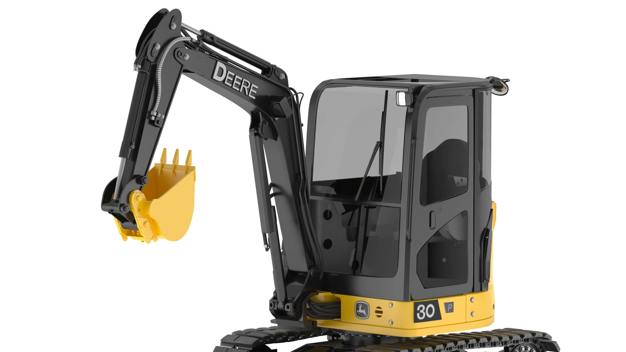 Cat 30 P-Tier Compact Excavator 3D Model by frezzy