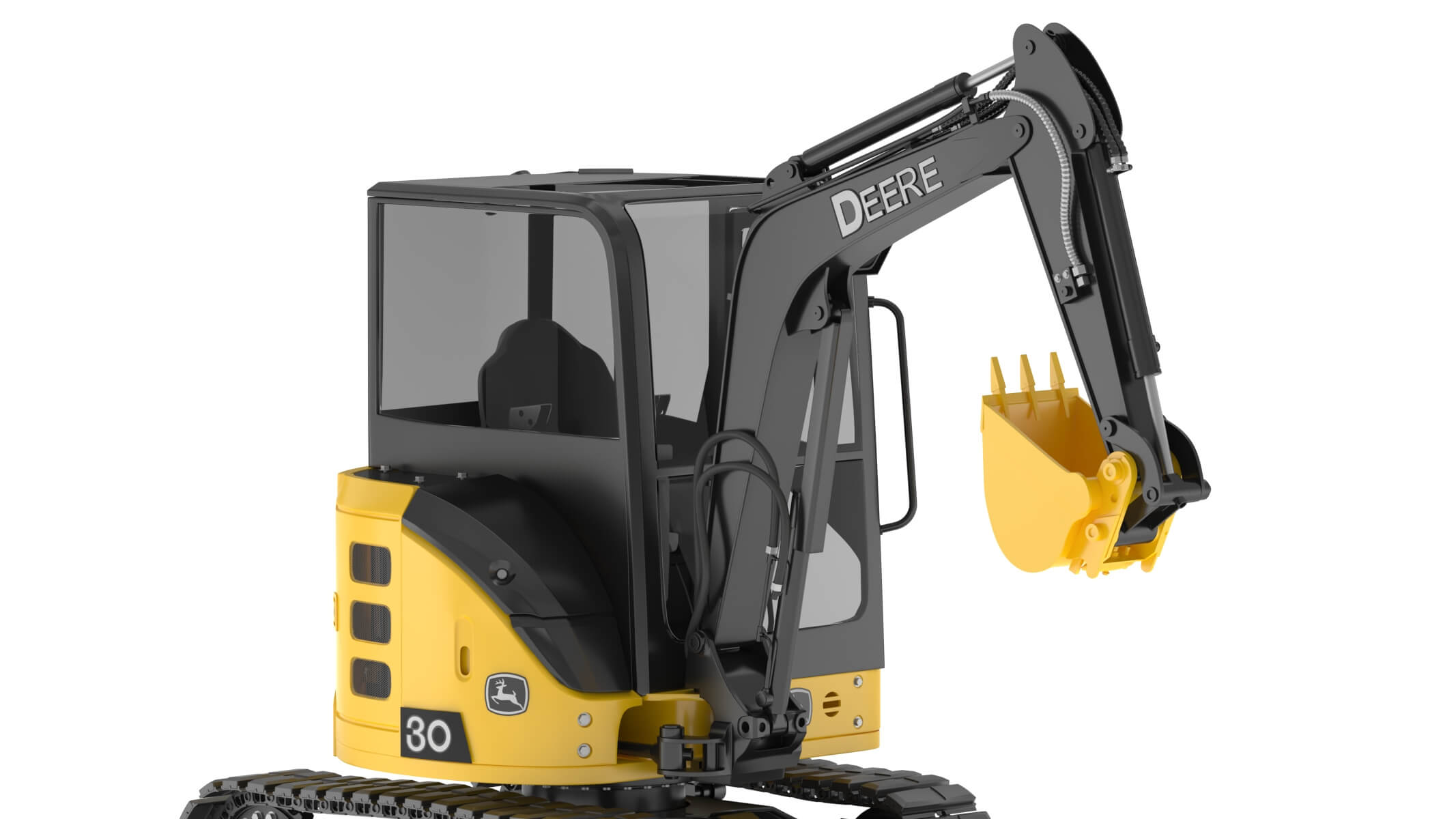 Cat 30 P-Tier Compact Excavator 3D Model by frezzy