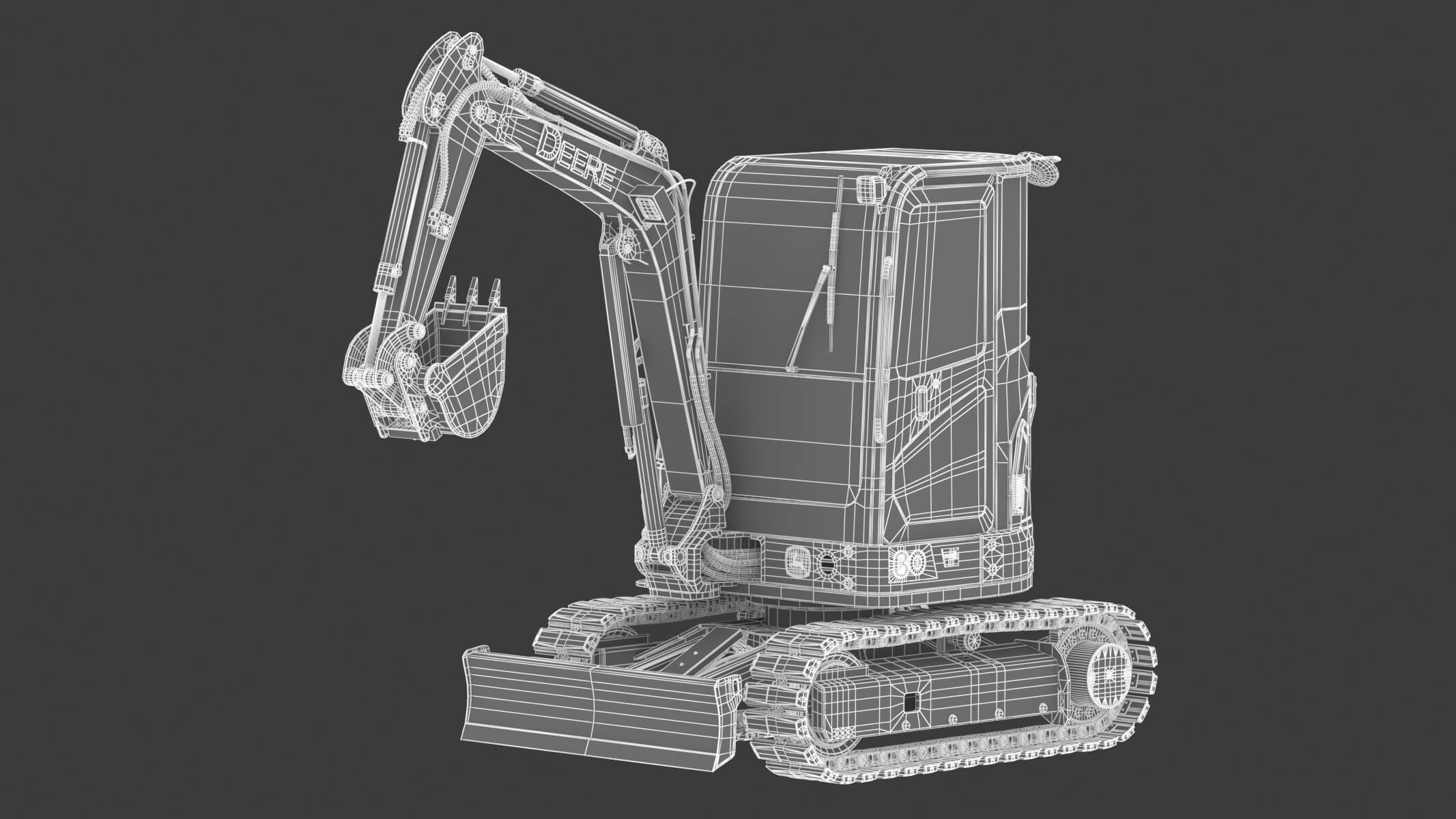 Cat 30 P-Tier Compact Excavator 3D Model by frezzy