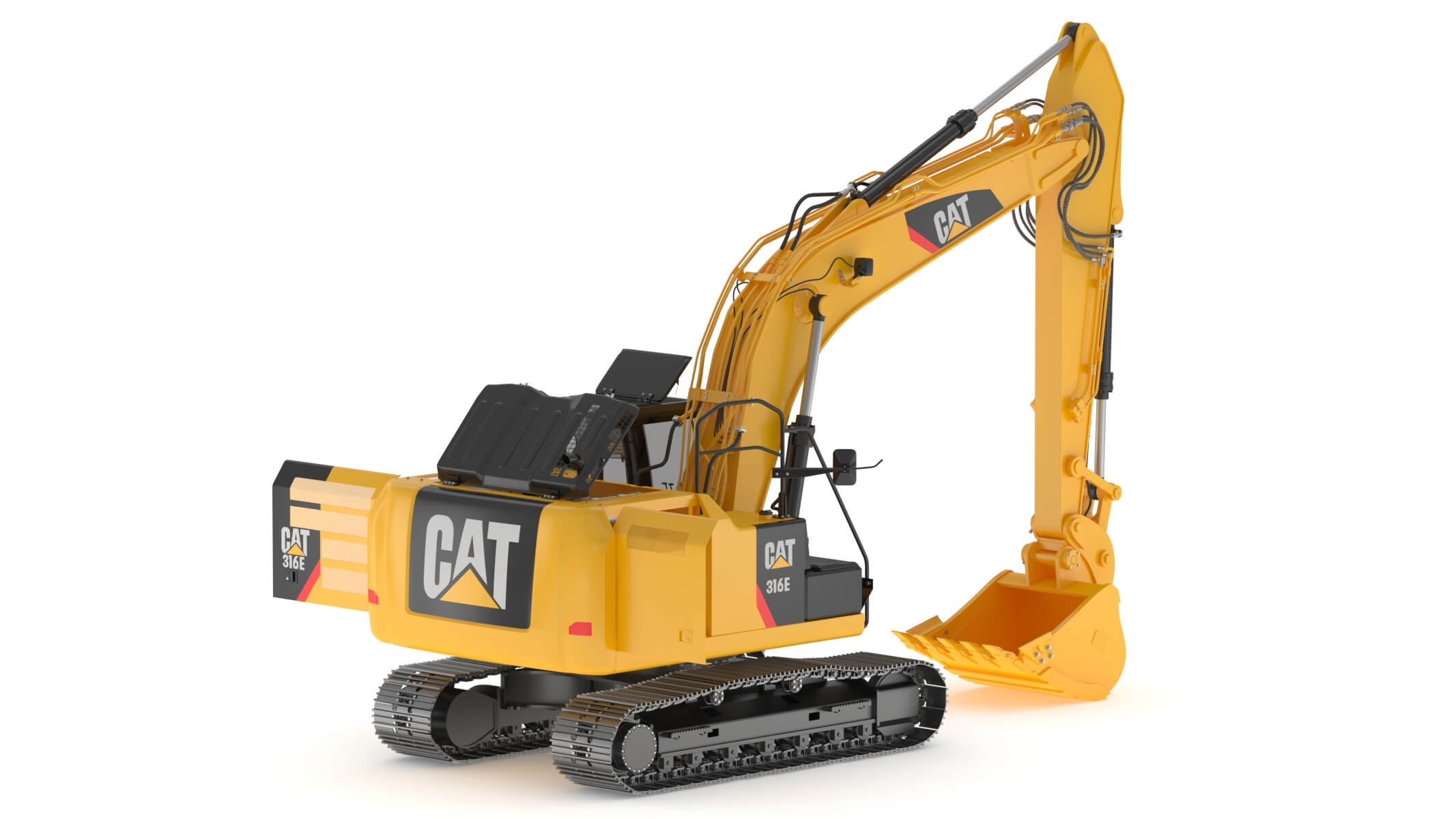 Cat 316E Excavator - 3D Model by frezzy