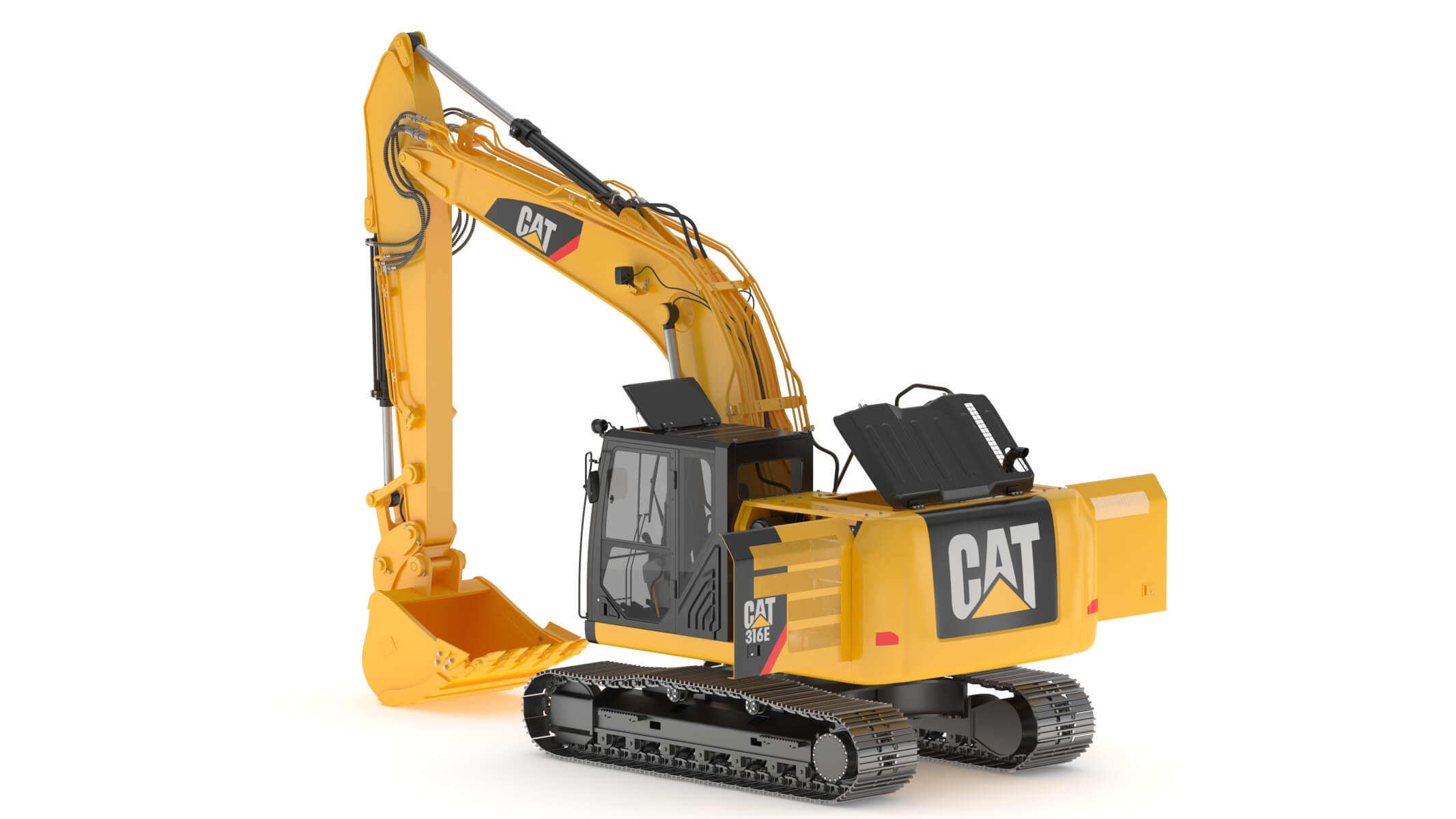 Cat 316E Excavator - 3D Model by frezzy
