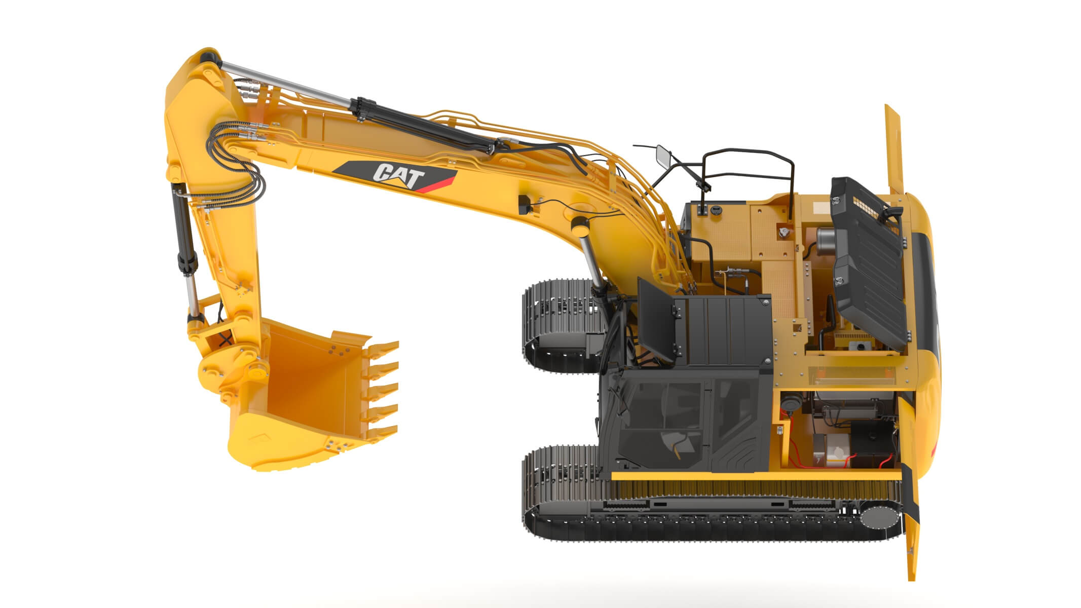 Cat 316E Excavator - 3D Model by frezzy