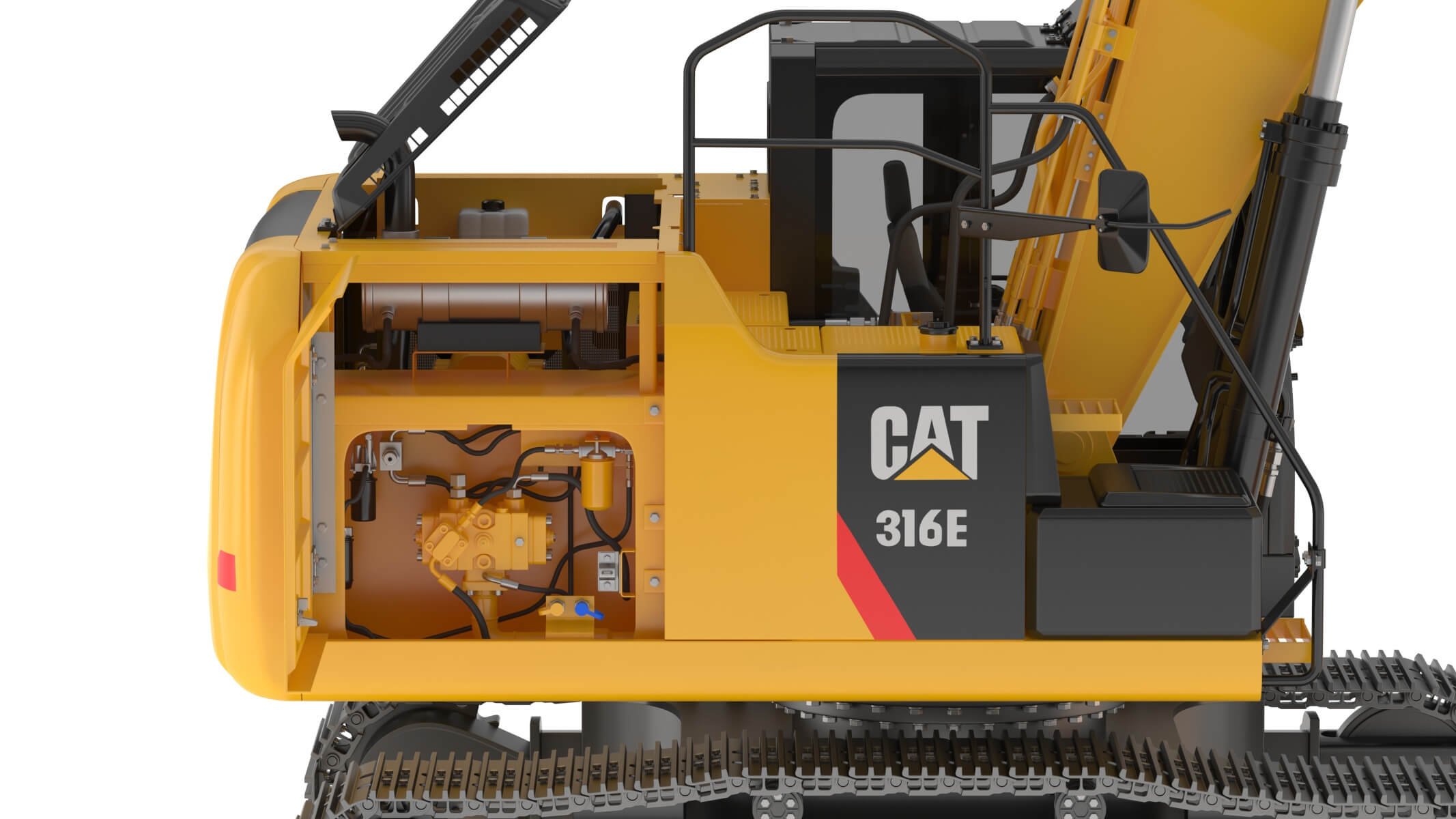 Cat 316E Excavator - 3D Model by frezzy