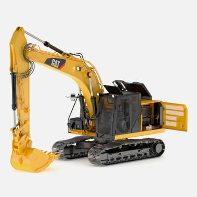 Cat 316E Excavator - 3D Model by frezzy