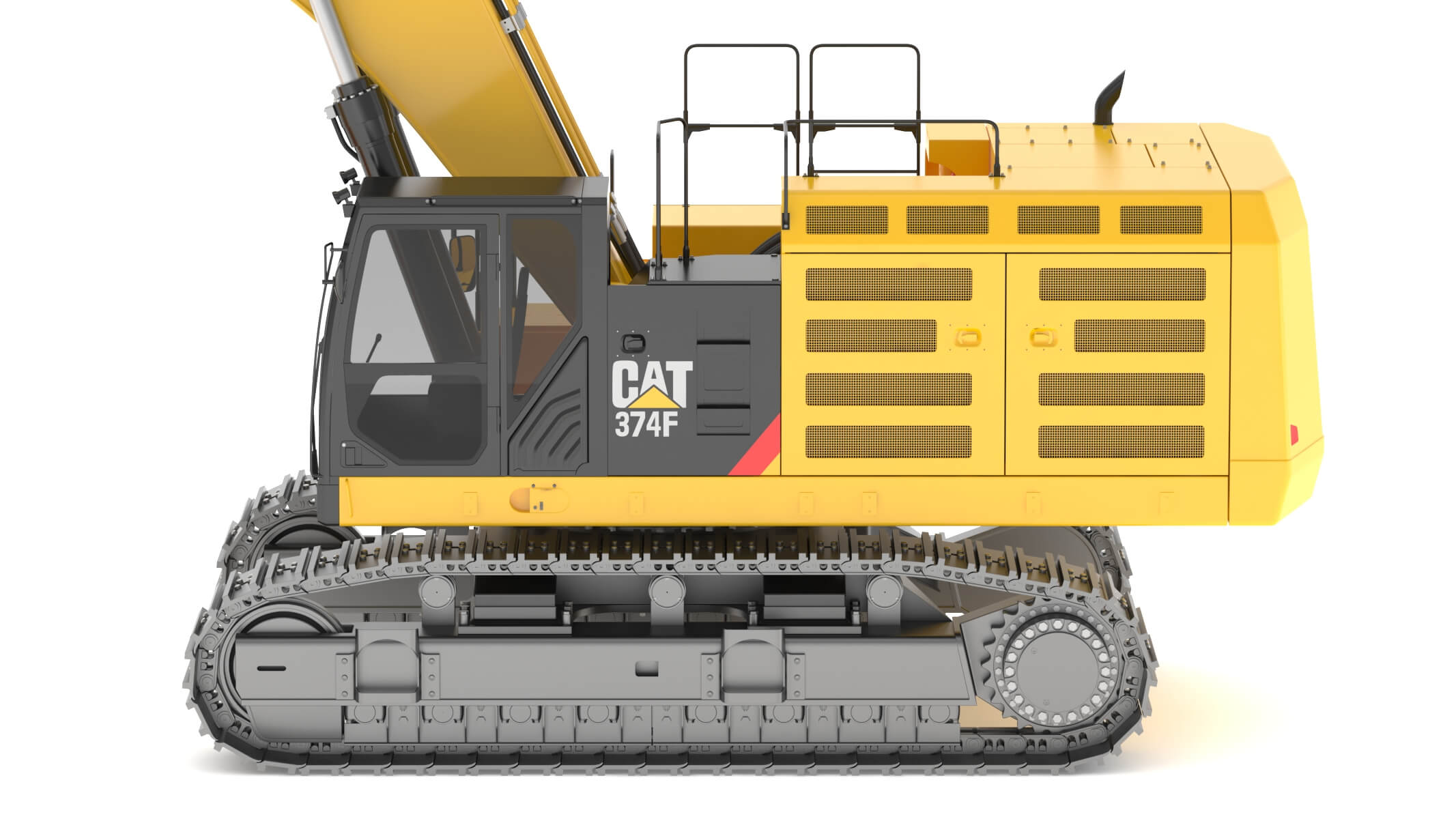 Cat 374F L Hydraulic Excavator - 3D Model by frezzy