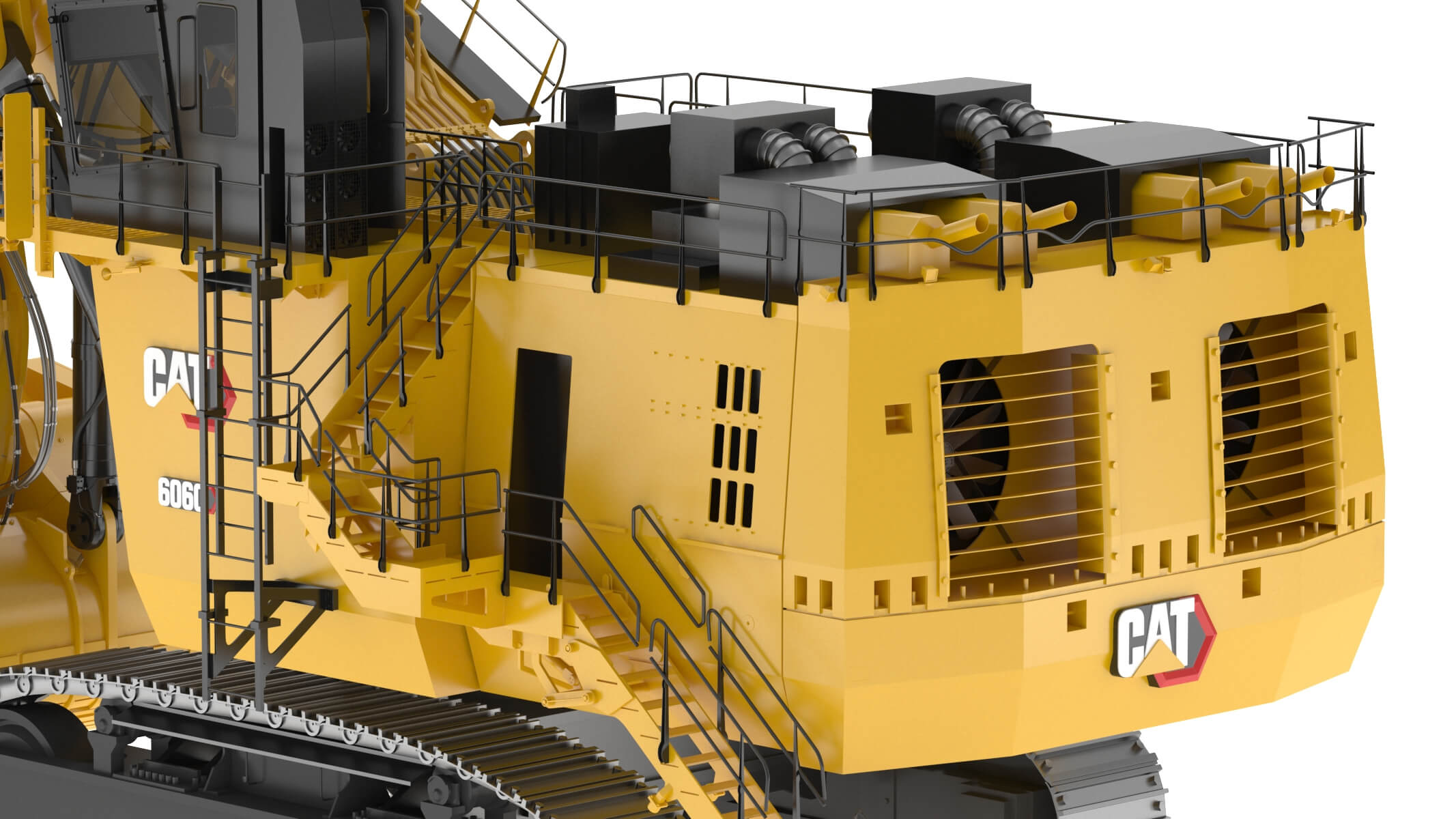 Cat 6060 Hydraulic Mining Shovels - 3D Model by frezzy