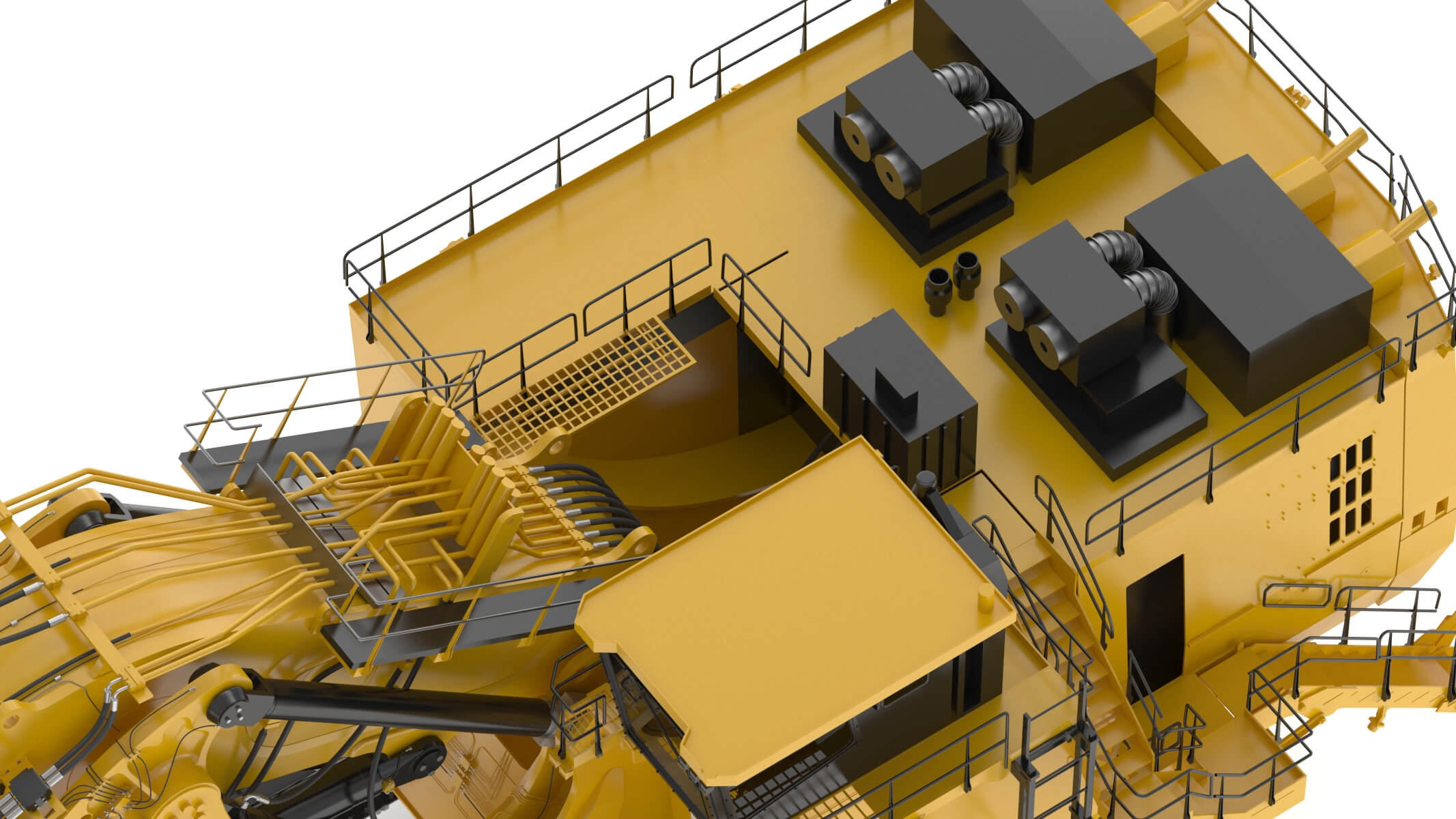 Cat 6060 Hydraulic Mining Shovels - 3D Model by frezzy