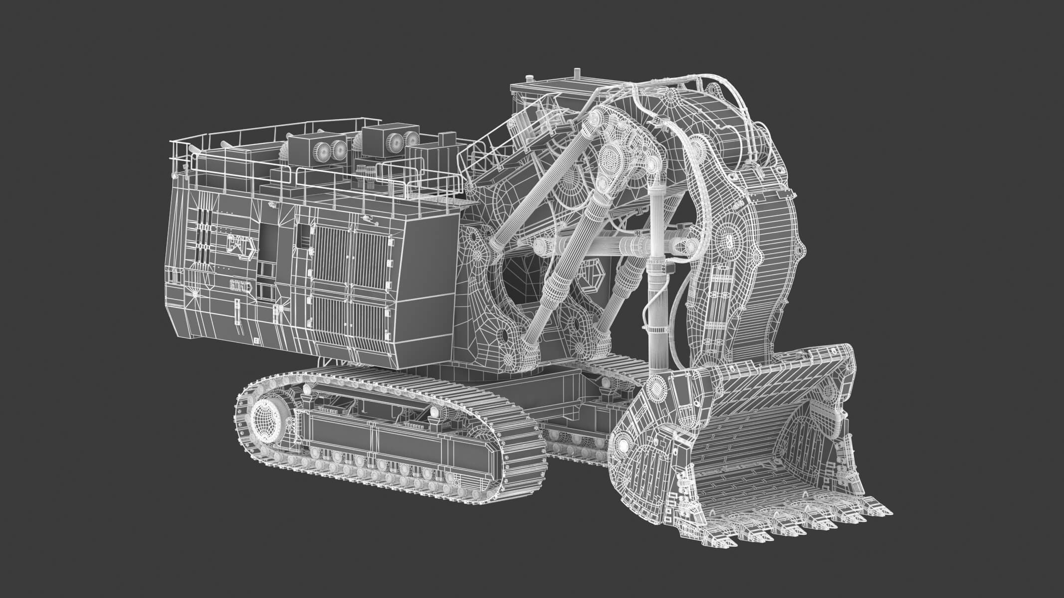 Cat 6060 Hydraulic Mining Shovels - 3D Model by frezzy