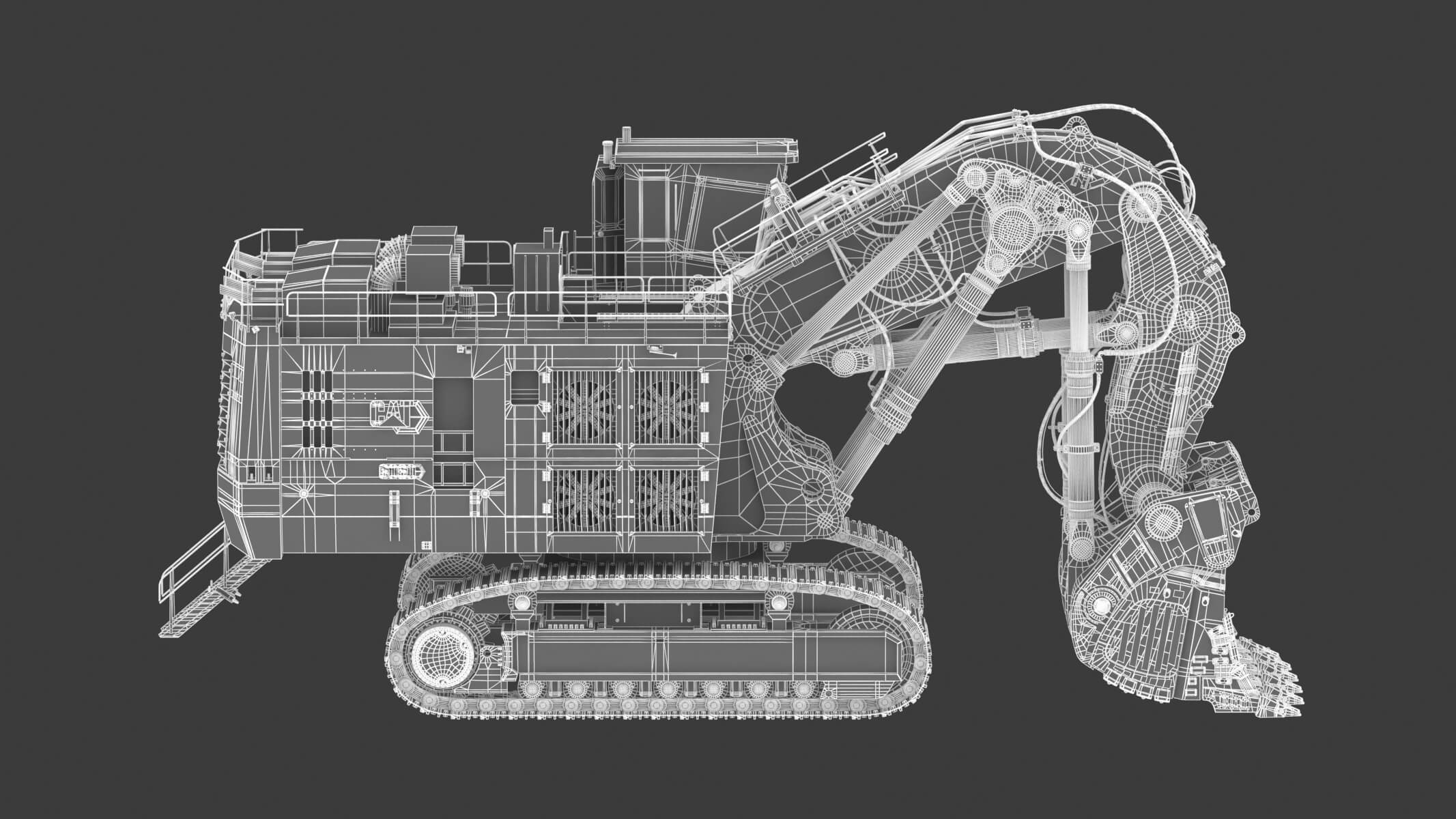 Cat 6060 Hydraulic Mining Shovels - 3D Model by frezzy