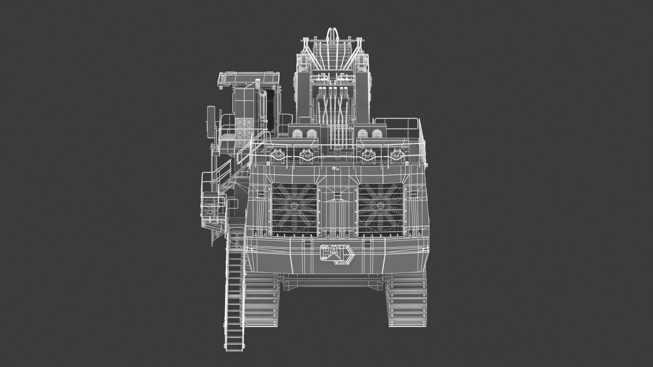 Cat 6060 Hydraulic Mining Shovels - 3D Model by frezzy